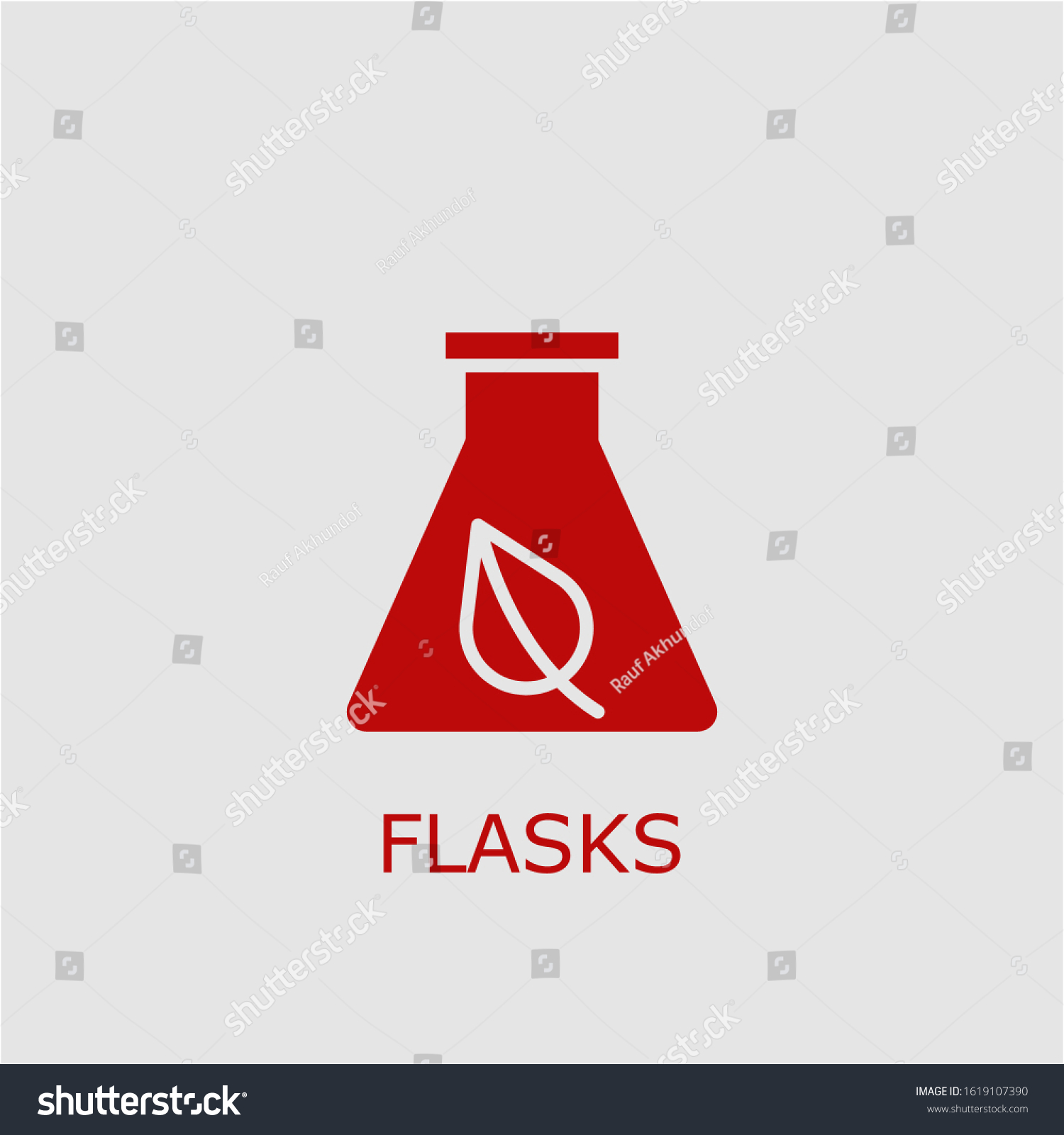 Professional Vector Flasks Icon Flasks Symbol Stock Vector (Royalty ...