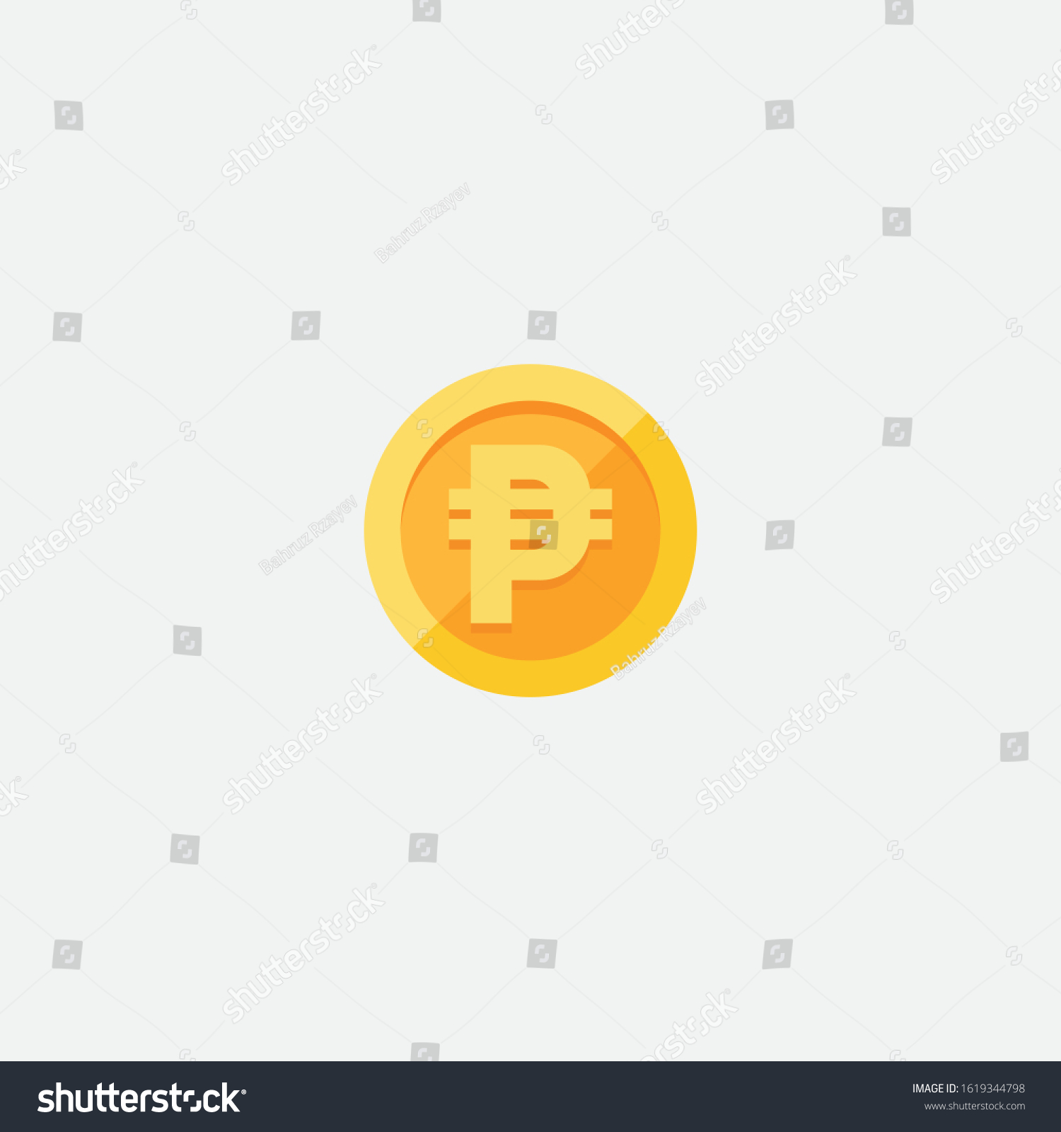 Philippine Peso Currency Symbol On Gold Stock Vector (Royalty Free) 1619344798 | Shutterstock