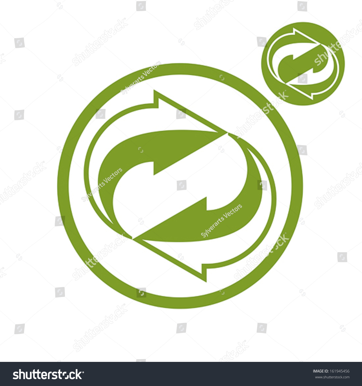 Reload Refresh Arrows Loop Vector Simple Stock Vector Royalty Free
