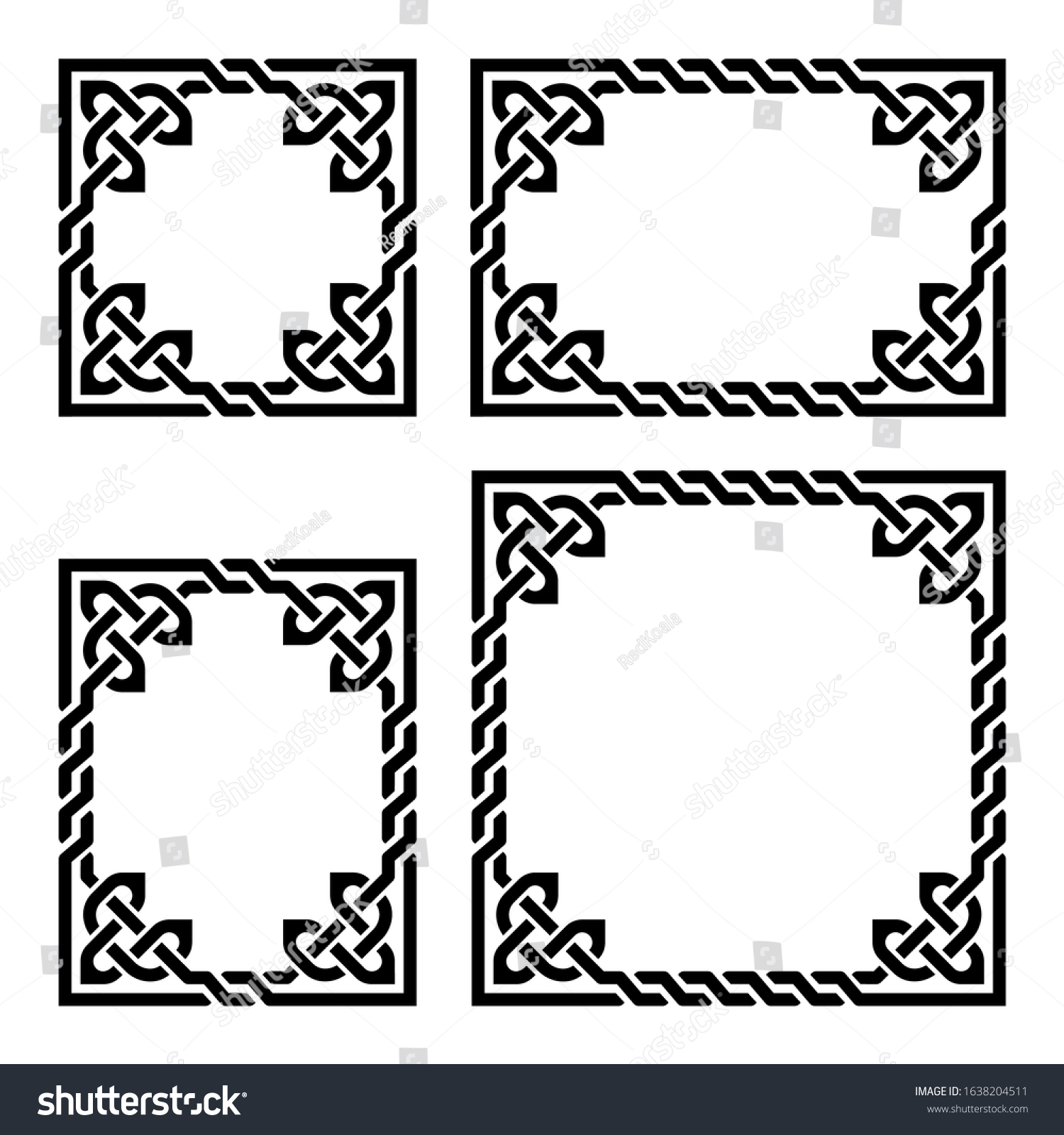 Celtic Knot Square Border