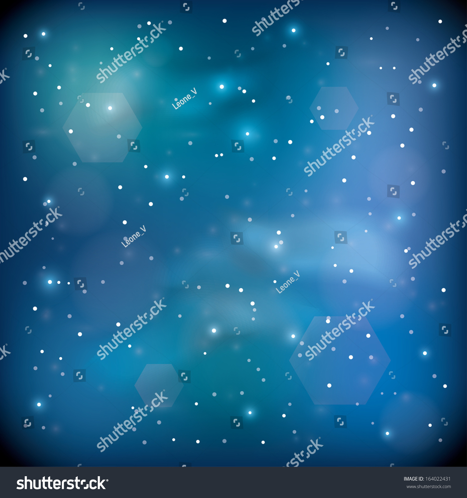 Blue Space Abstract Background Vector Illustration Stock Vector ...