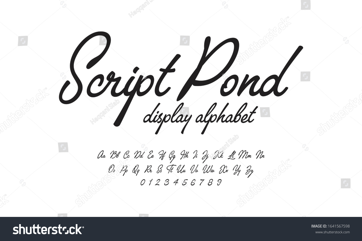 Script Fonts Alphabet