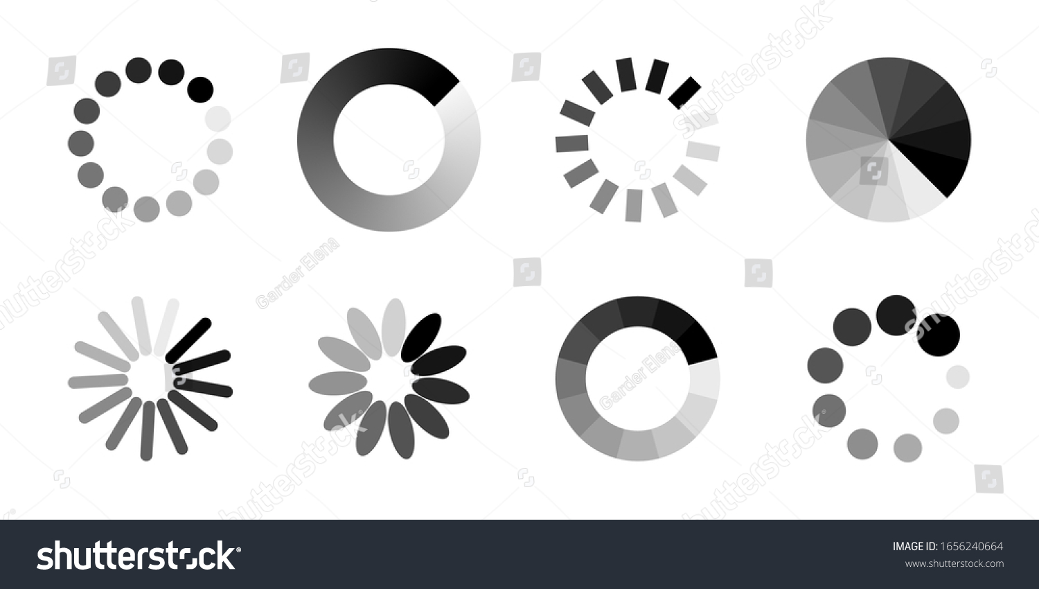 Progress Bar Loading Icon Load Upload Stock Vector (Royalty Free ...