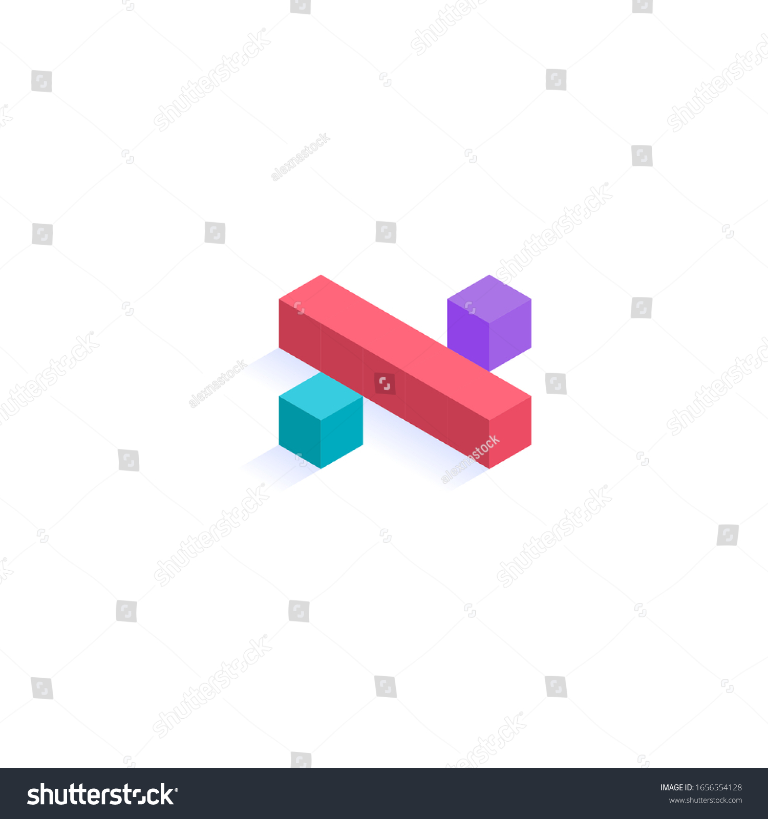 Red Math Division Sign