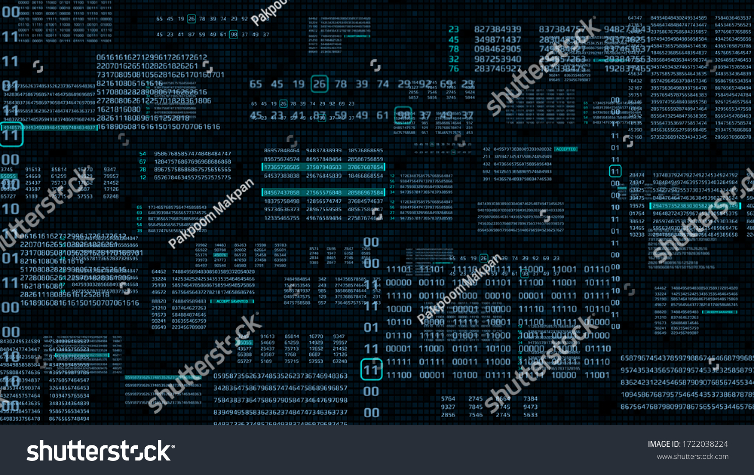 Big Data Binary Number Code Perspective Stock Illustration 1722038224 | Shutterstock