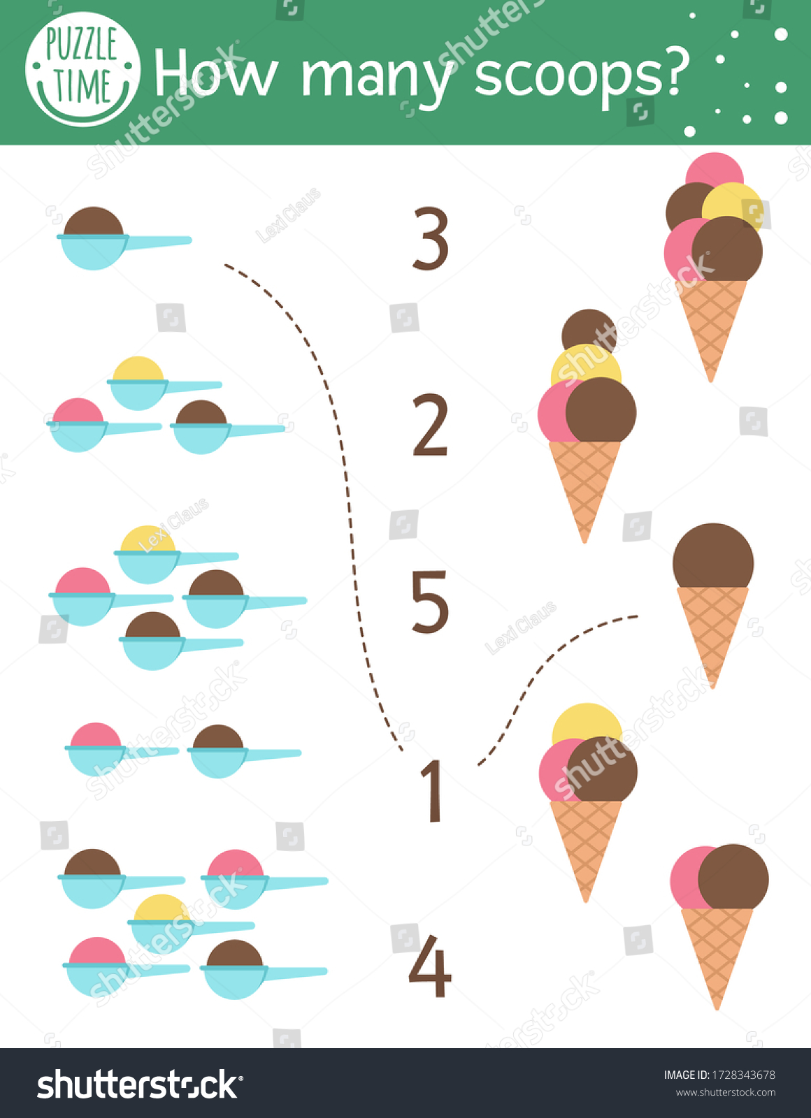 Matching Game Watermelon Slice Seeds Summer Stock Vector (Royalty Free ...