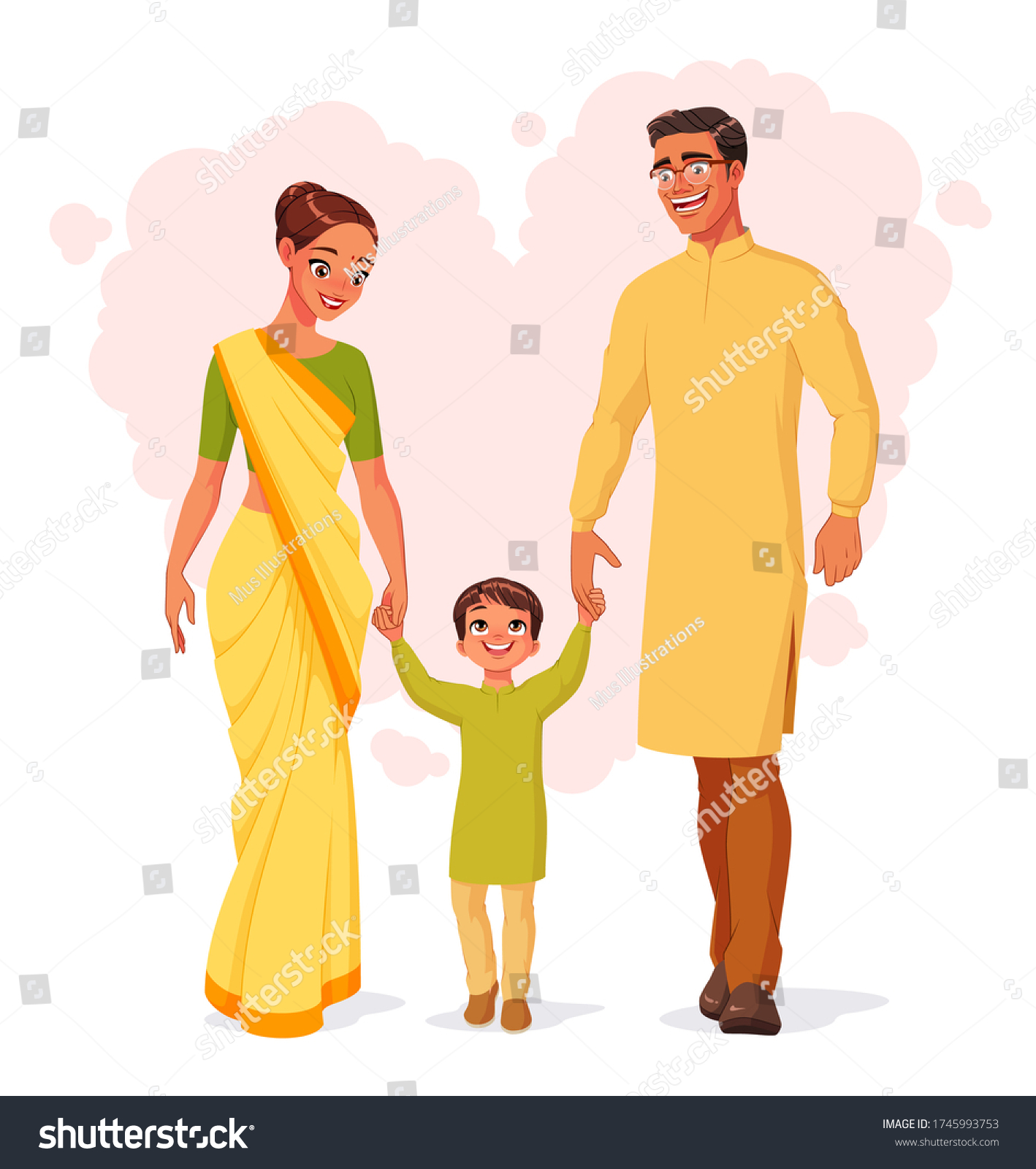 Traditional Indian Family Clipart Indian Family Stock Photos And