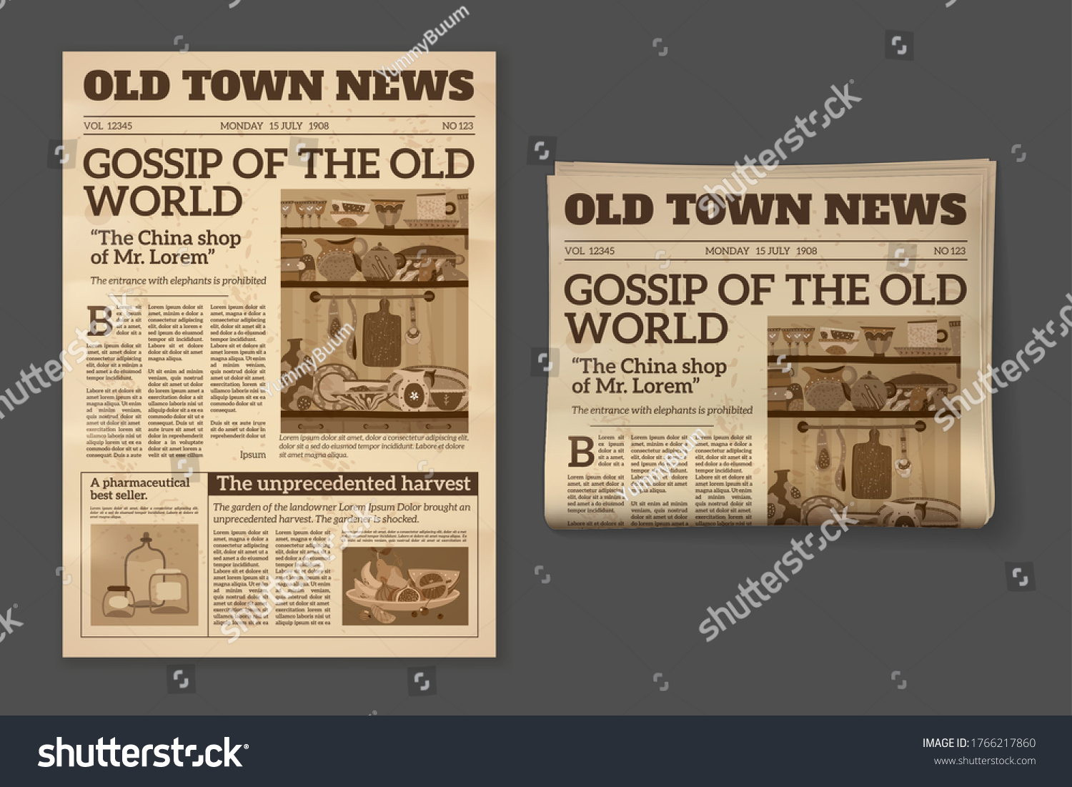 Vintage Cover Page Vintage Style Music Journal Book Cover Design