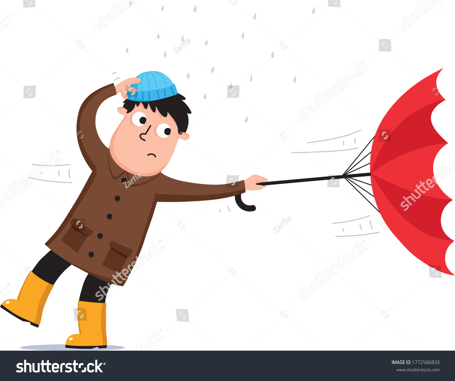 Windy Fall Day Clipart