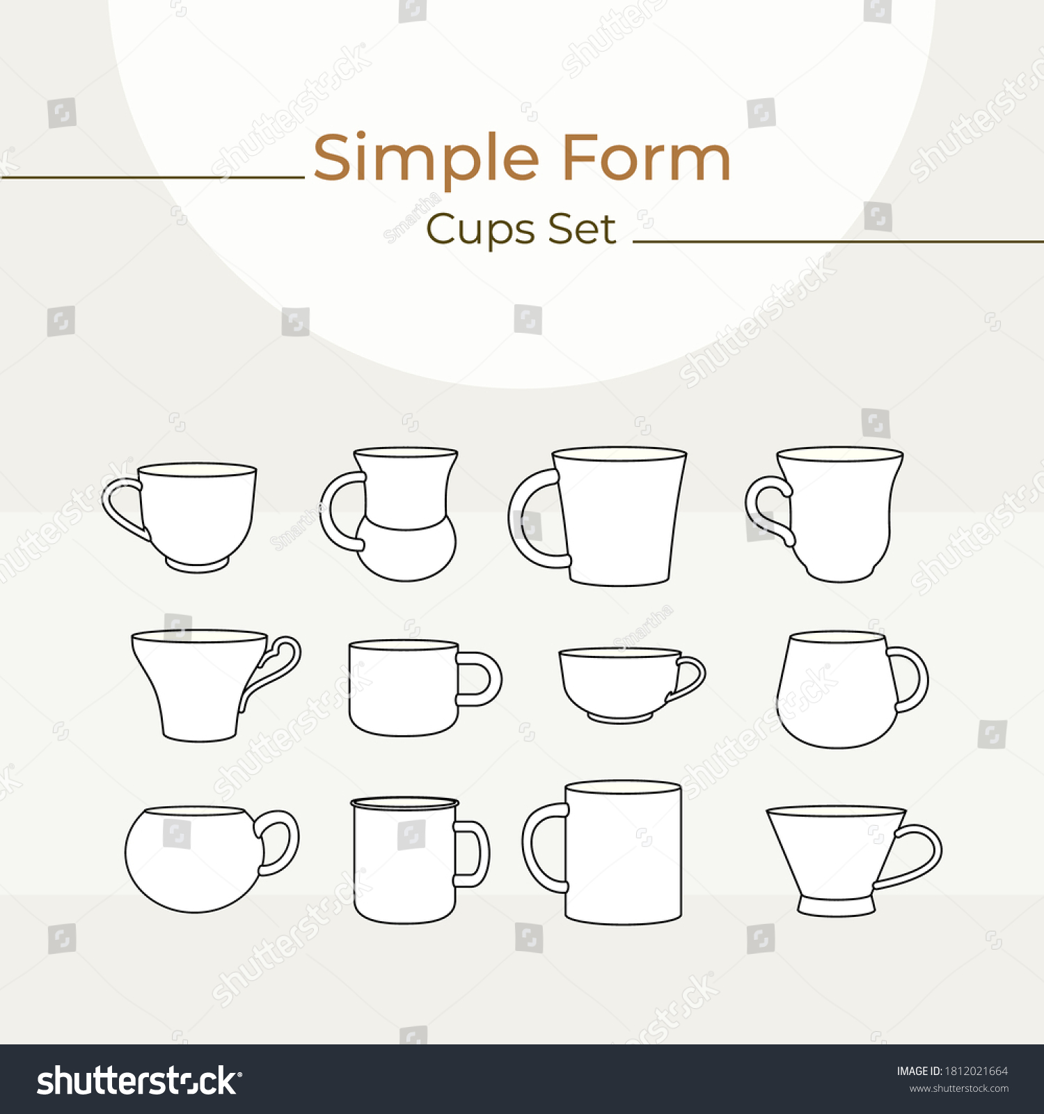 Mug Outline: Over 70,399 Royalty-Free Licensable Stock Vectors & Vector ...