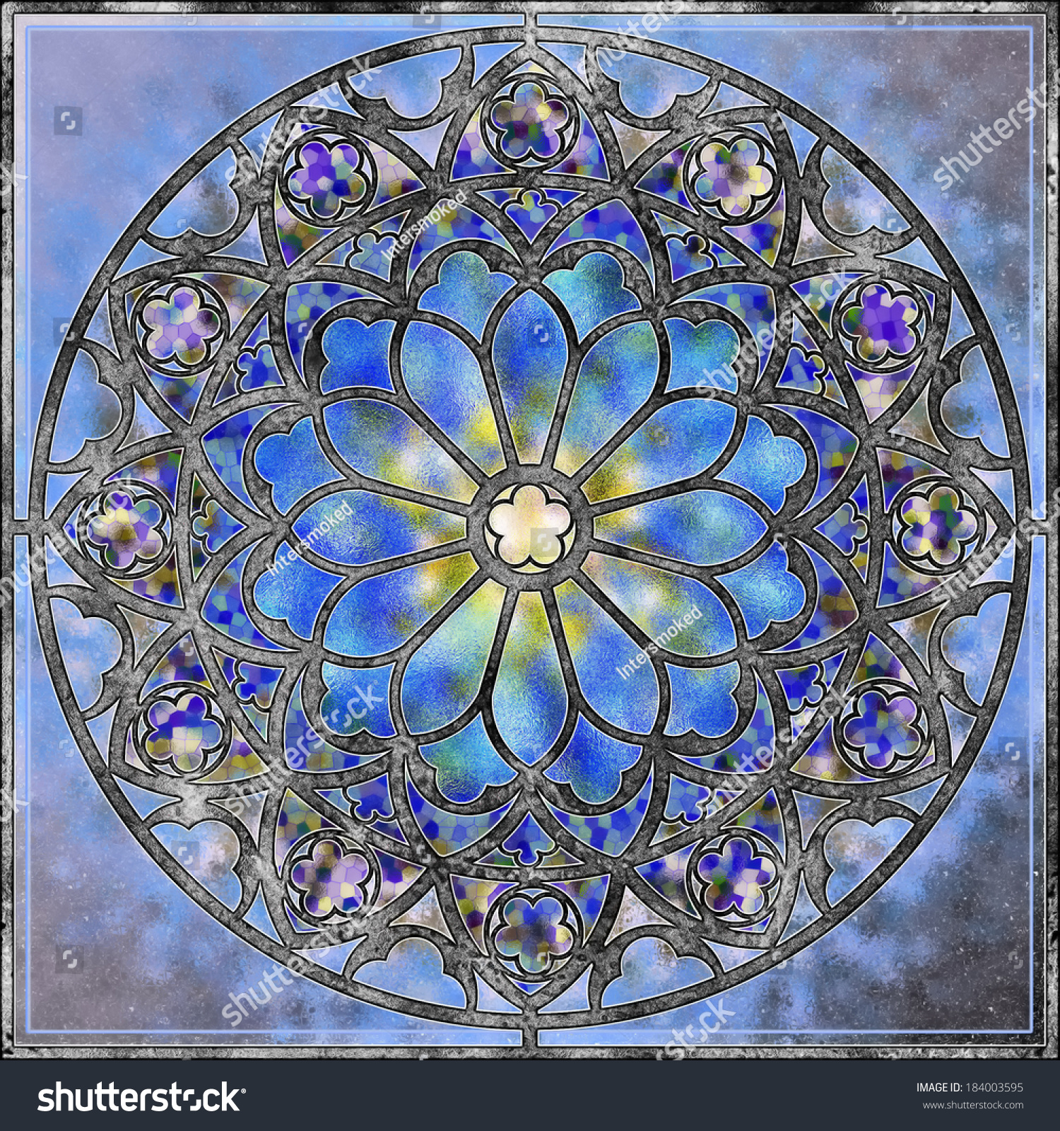 Medieval Gothic Stained Glass