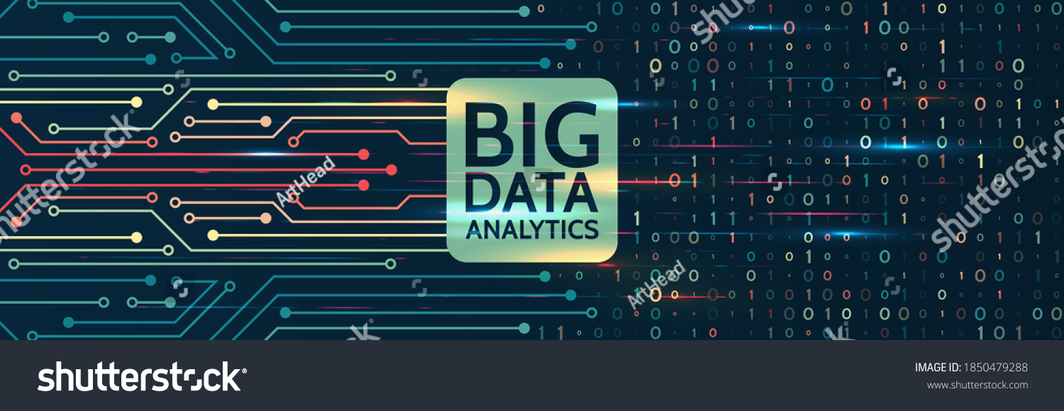 Abstract Data Background Binary Code Circuit Stock Vector Royalty Free 1850479288 Shutterstock