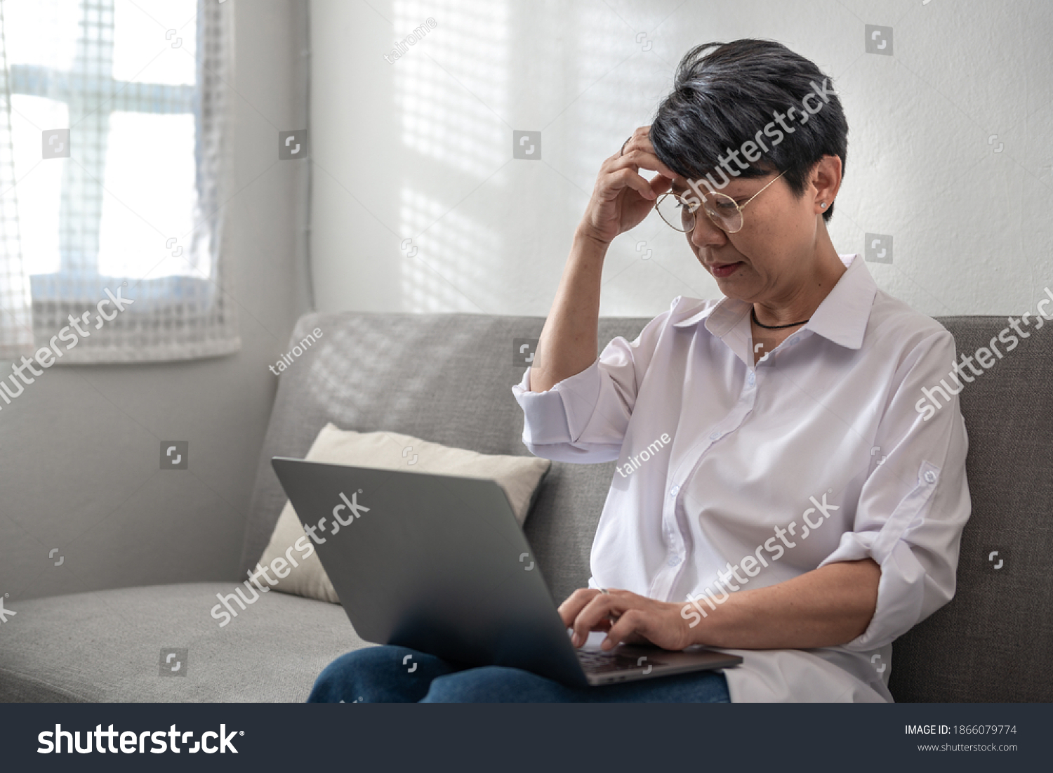 246 Confused Older Woman On Computer Images, Stock Photos & Vectors ...