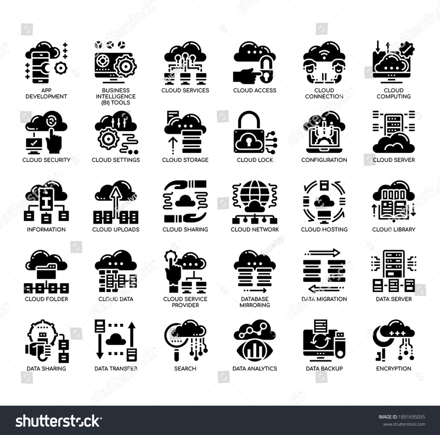 514 Cloud Migration Icon Set Images, Stock Photos & Vectors | Shutterstock