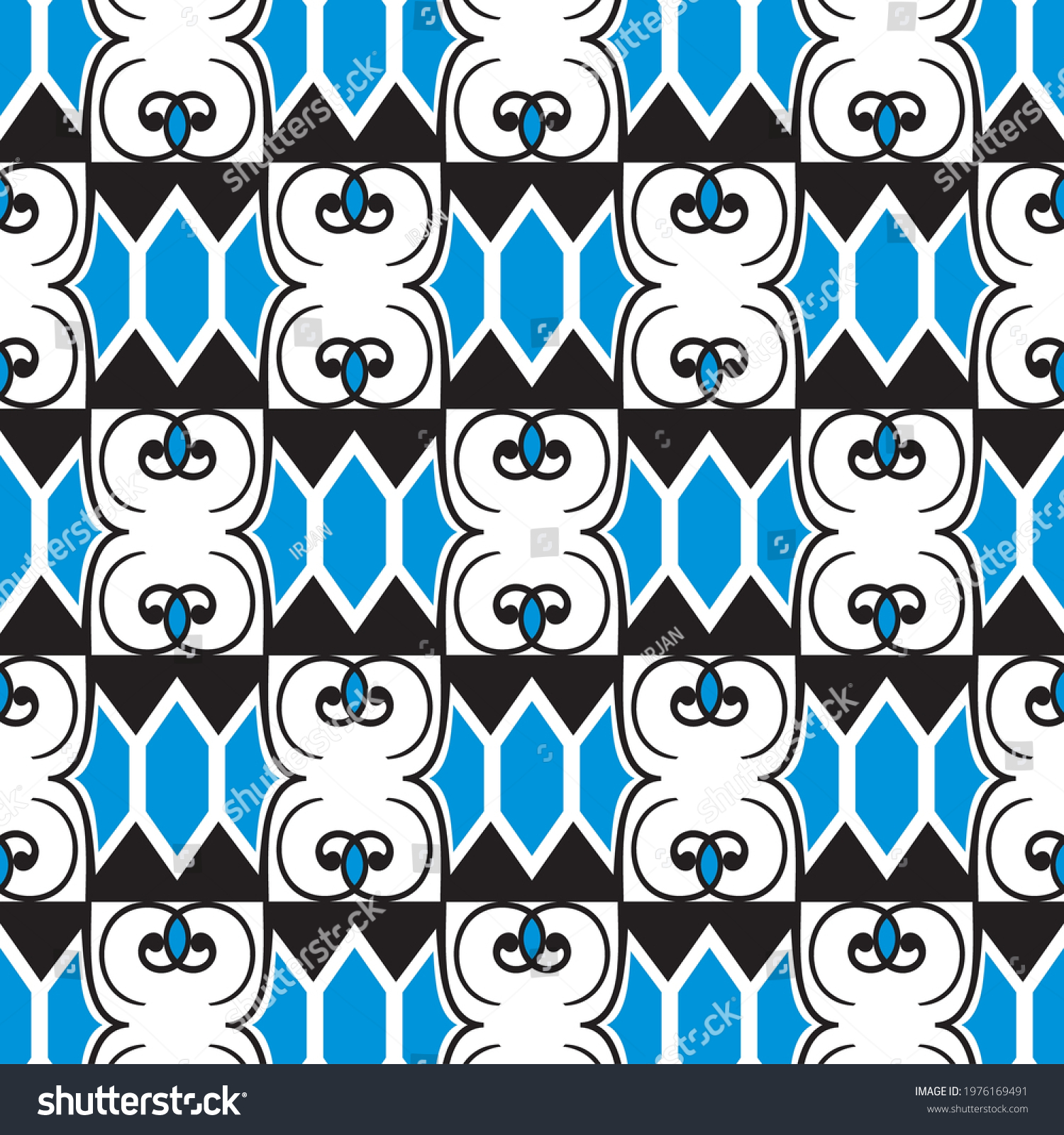 White Background Blue White Abstract Pattern Stock Vector (Royalty Free ...