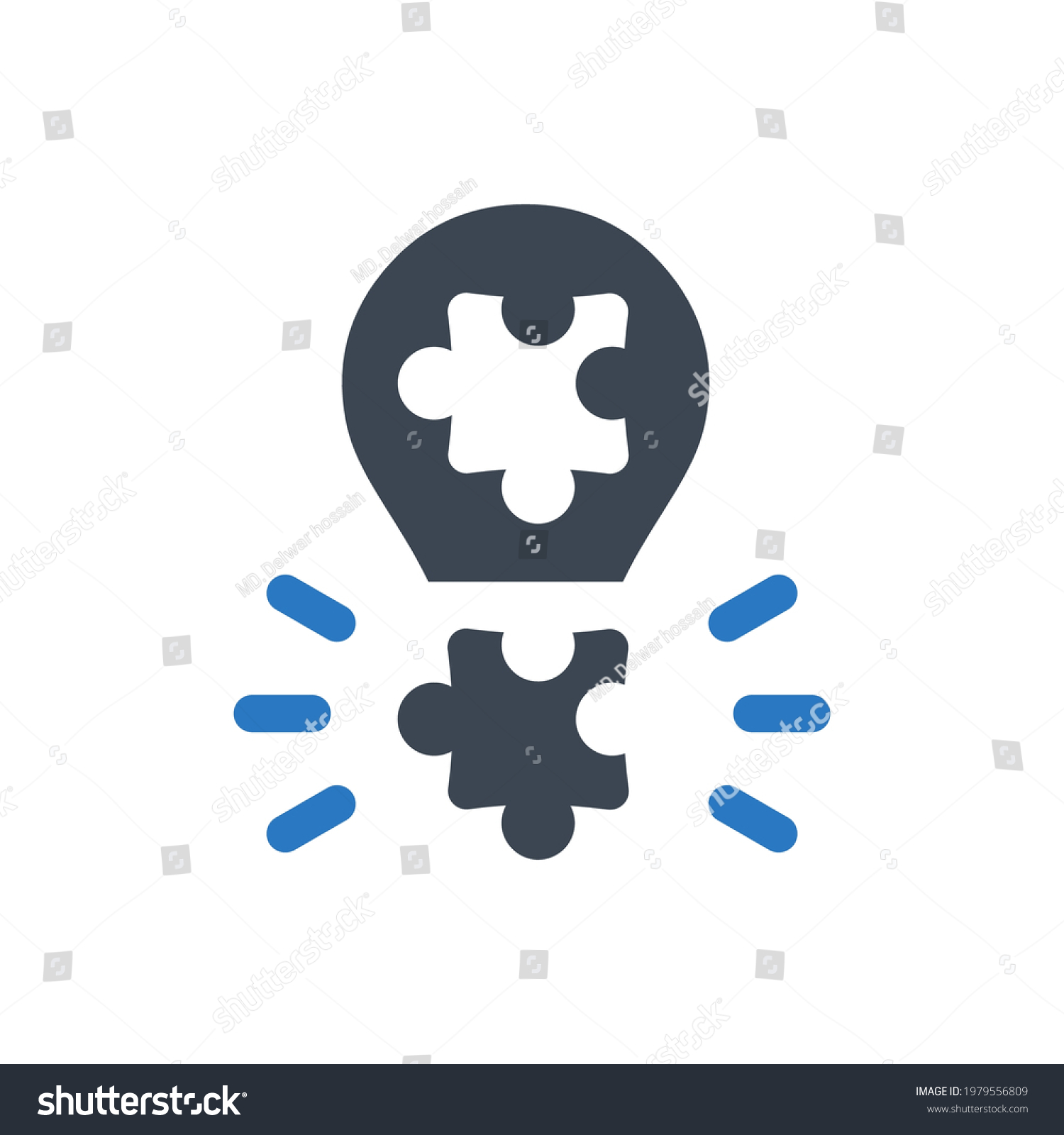 Solution Icon Simple Vector Illustration Stock Vector (Royalty Free ...