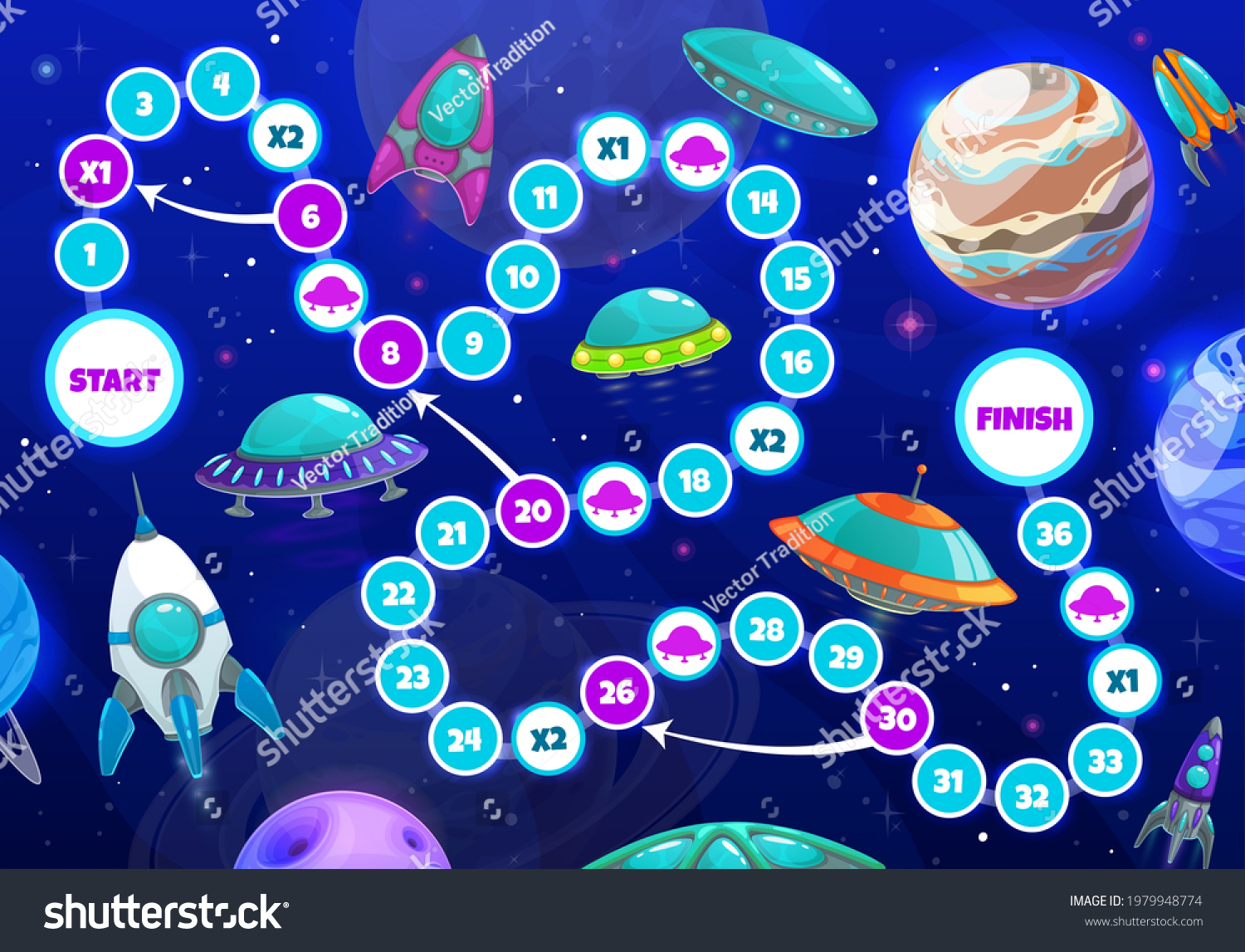 Spaceship Galaxy Board Game