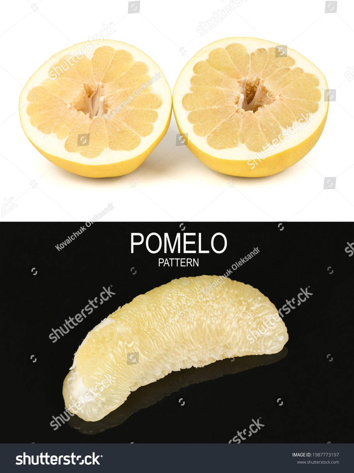 Стоковая фотография 1987773197: Creative Layout Made Pomelo High Resolution | Shutterstock