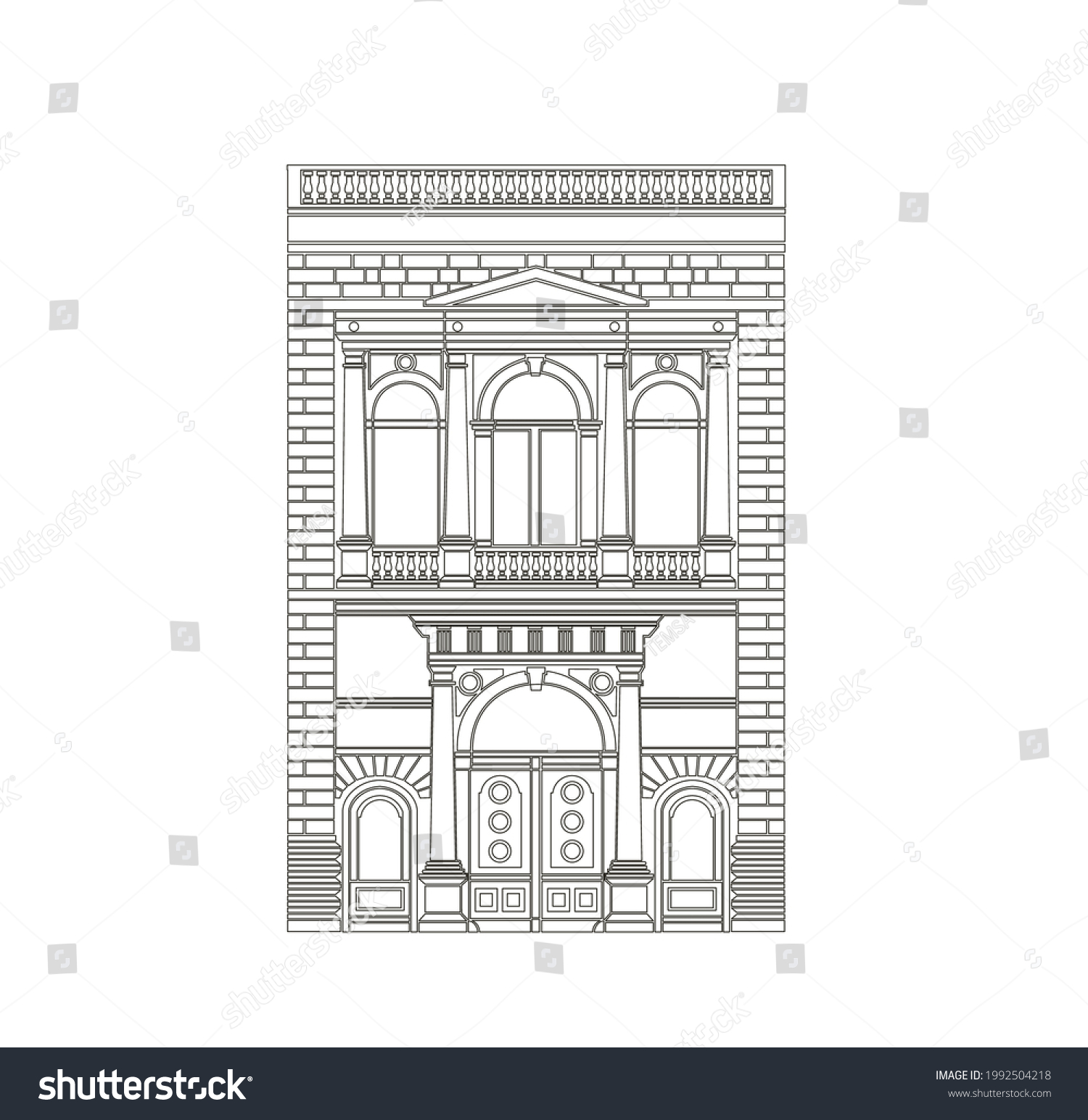 Neoclassical Architecture Sketch