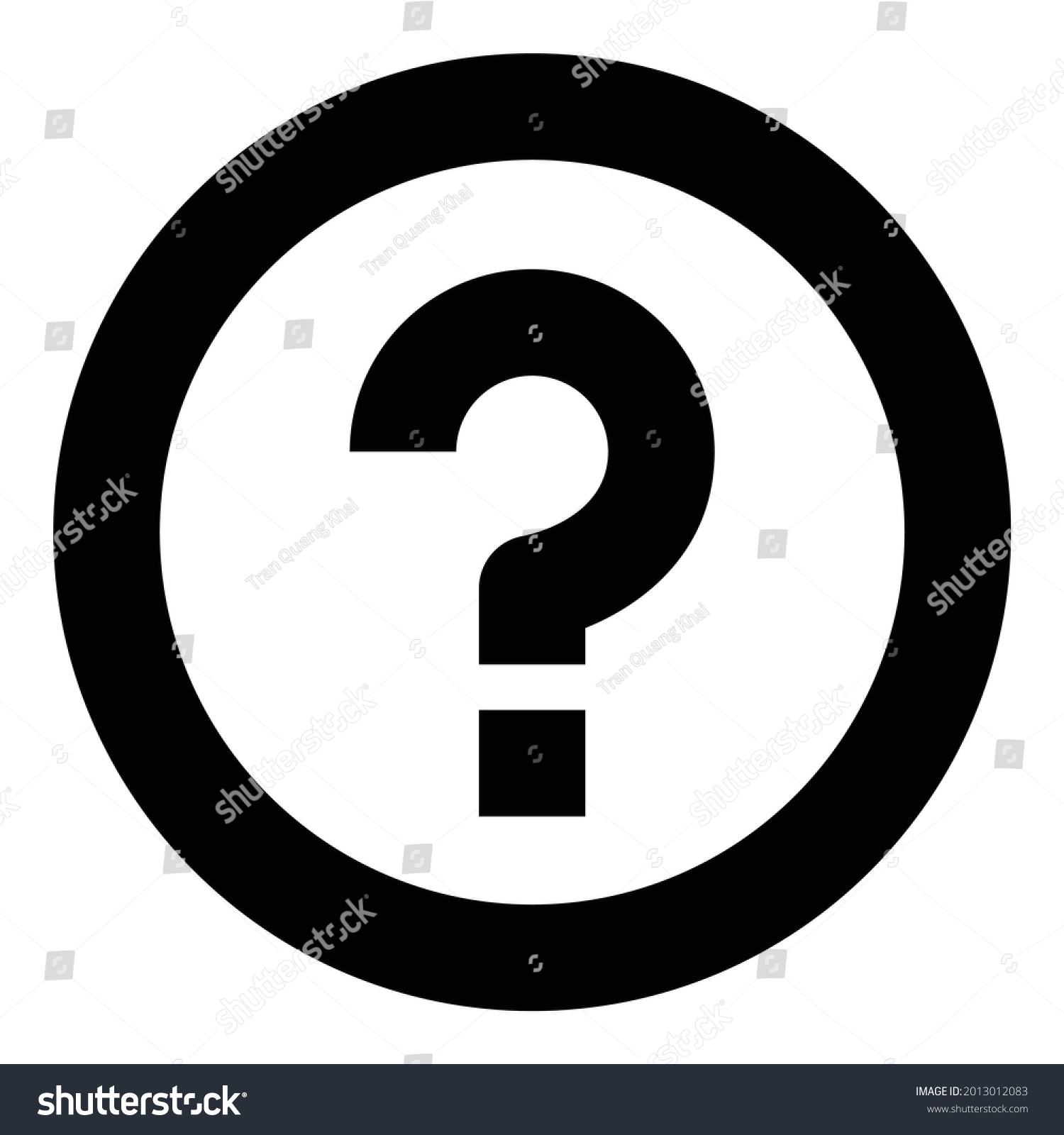 Question Mark Inside Circle Vector Icon Stock Vector (Royalty Free ...