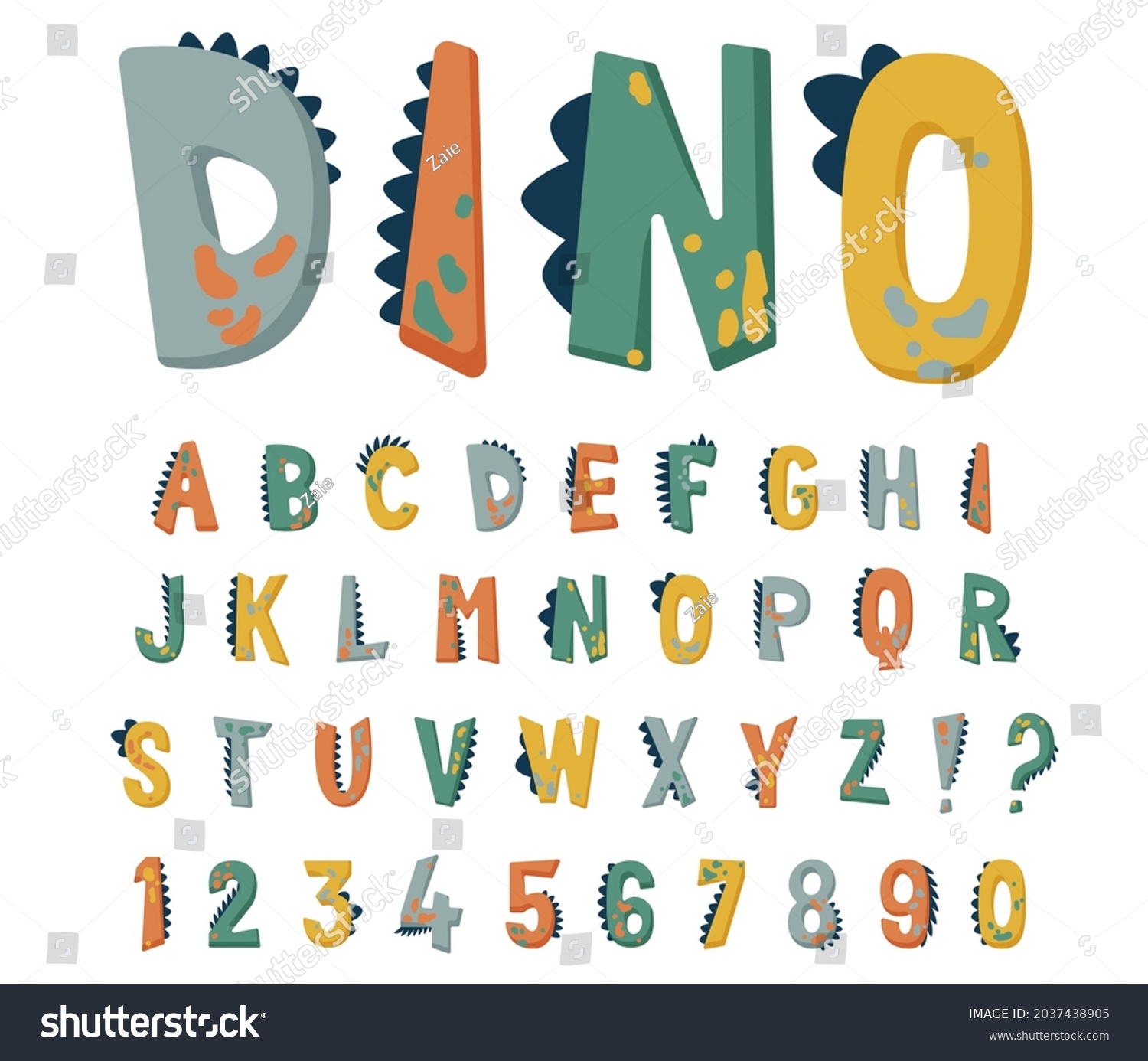 4,953 Dinosaur font 图片、库存照片和矢量图 | Shutterstock