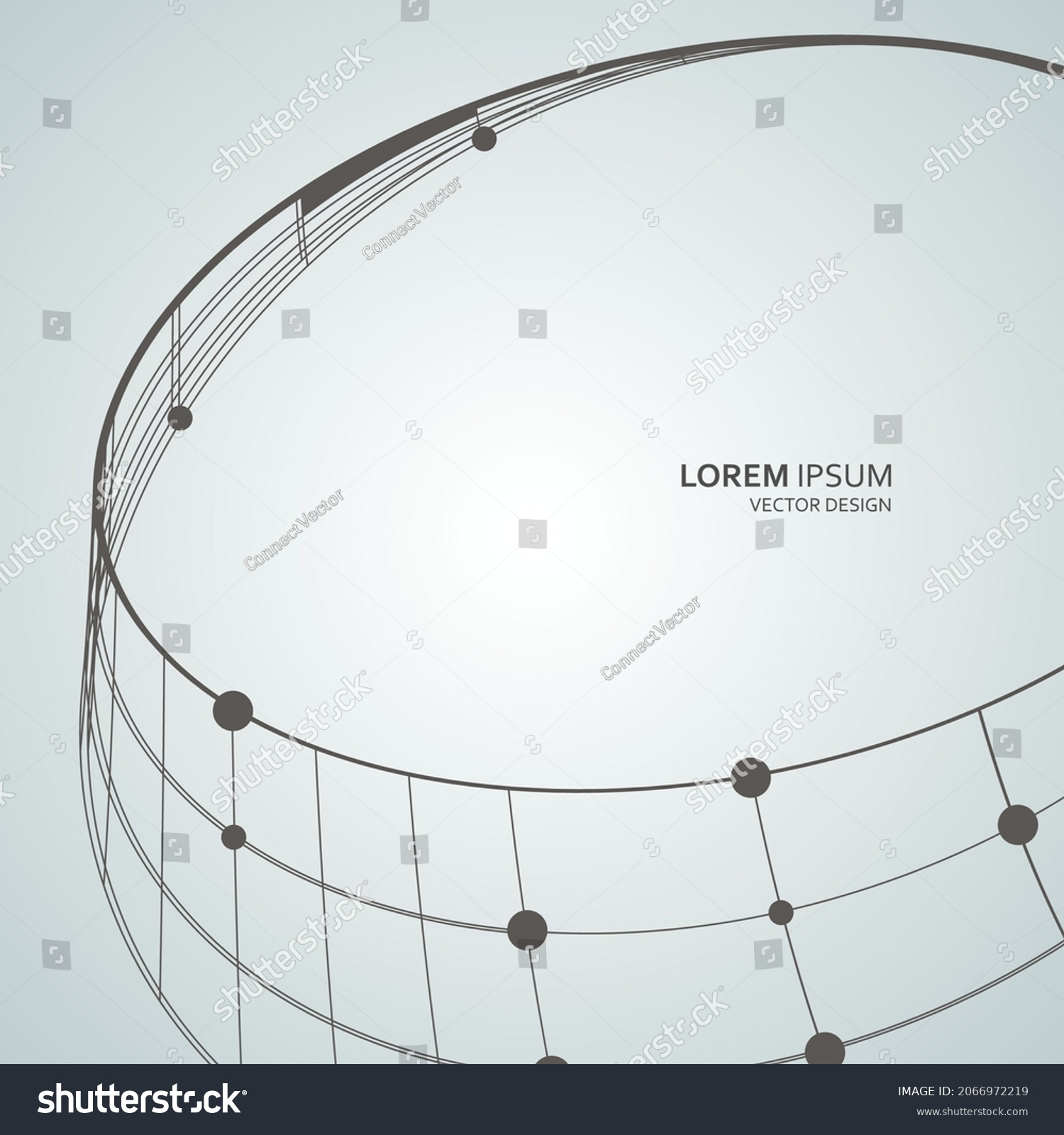 Connect Network Element Abstract Swirl Form Stock Vector Royalty Free 2066972219 Shutterstock