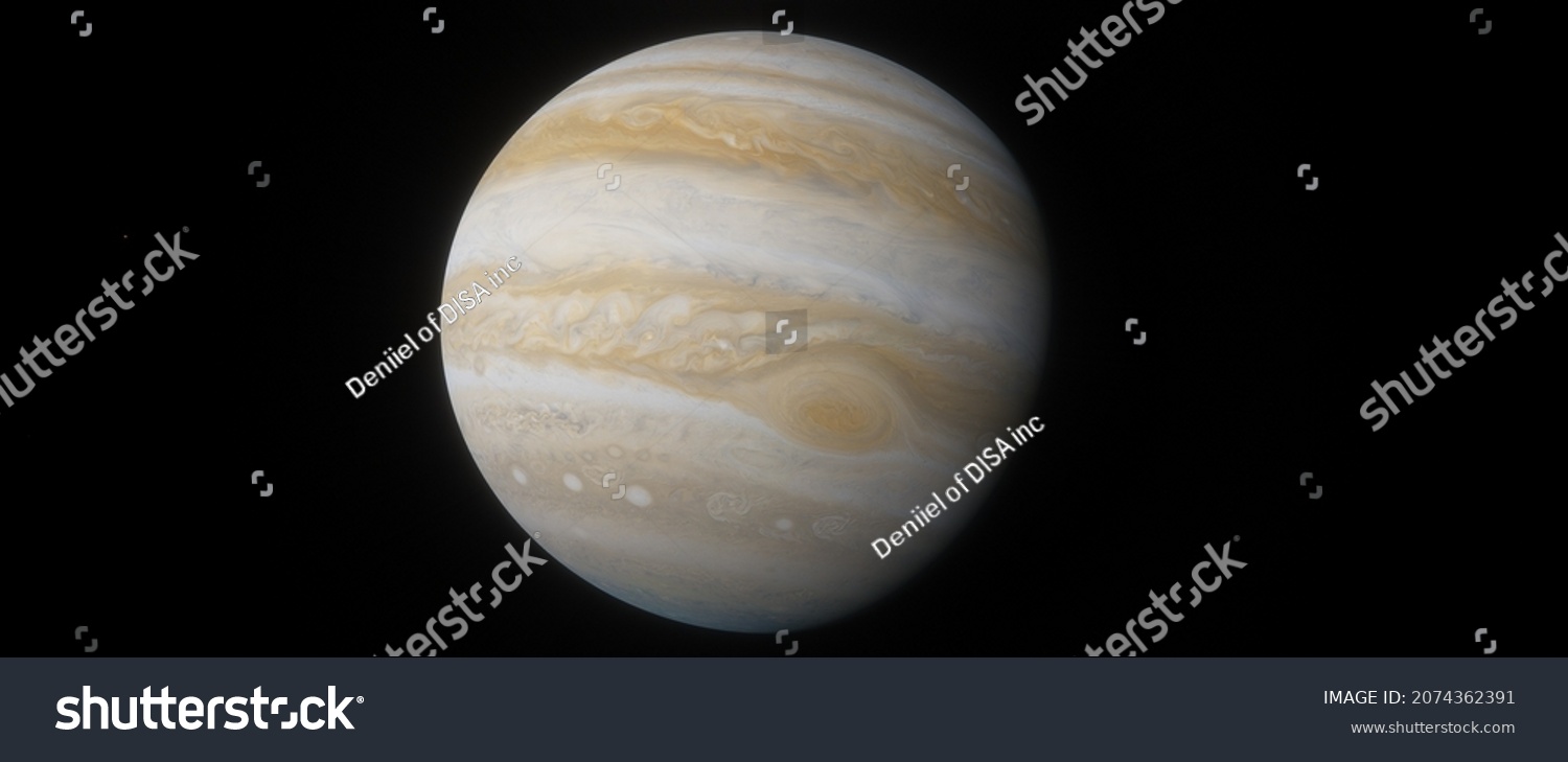 Gas Giant Jupiter Outer Space Jupiters Stock Illustration 2074362391 ...