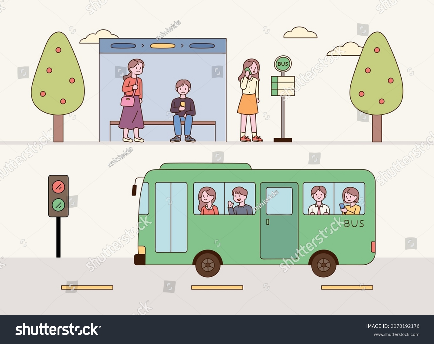 28,776 Bus Station Flat Images, Stock Photos & Vectors | Shutterstock
