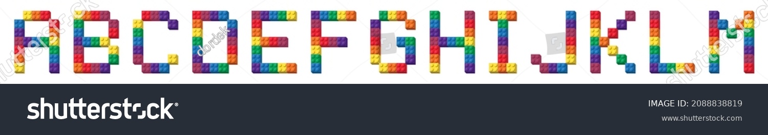 Building Block Letters: Over 4,079 Royalty-Free Licensable Stock ...