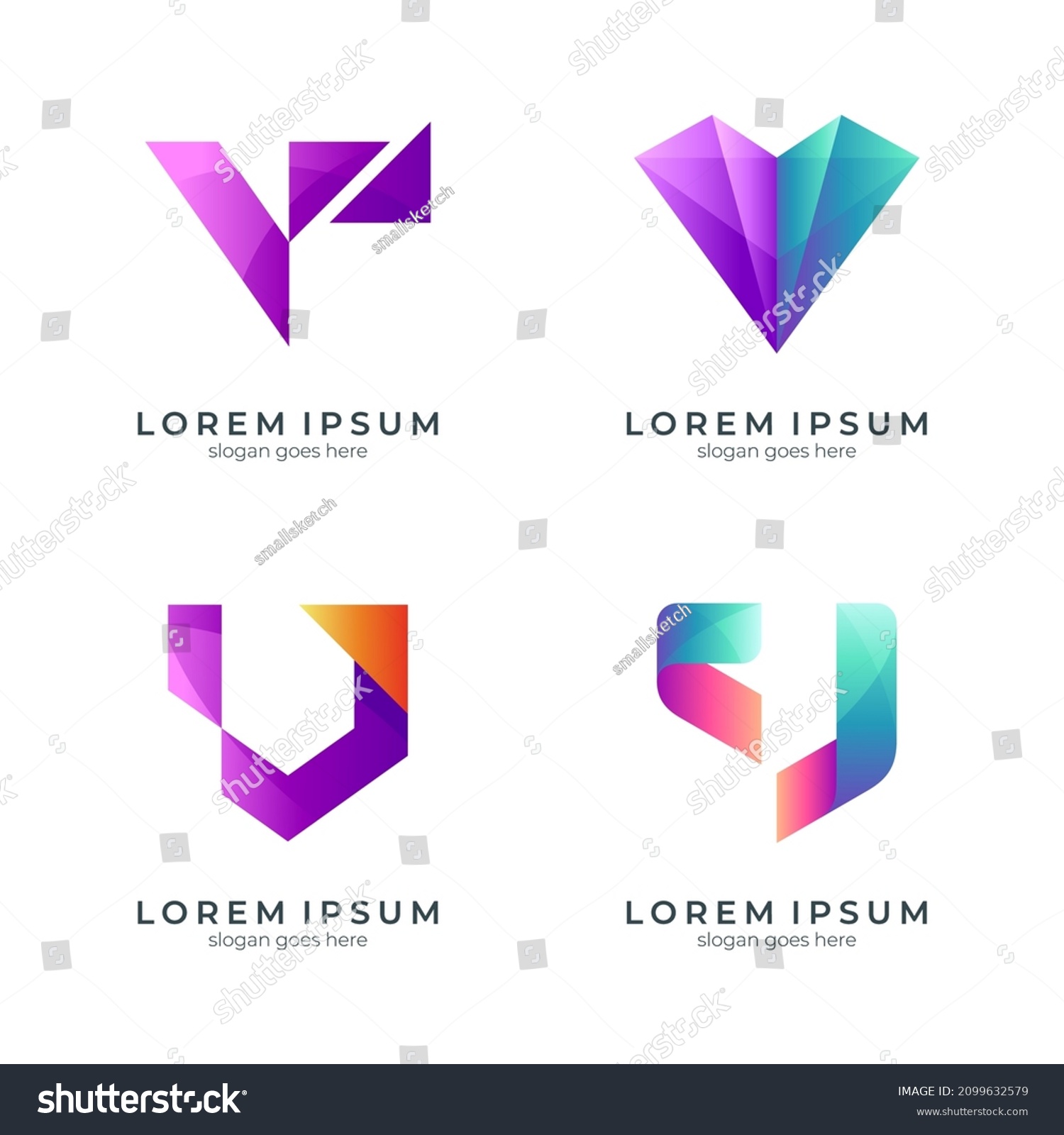 Set Letter V Logos Various Concepts Stock Vector (Royalty Free) 2099632579 | Shutterstock