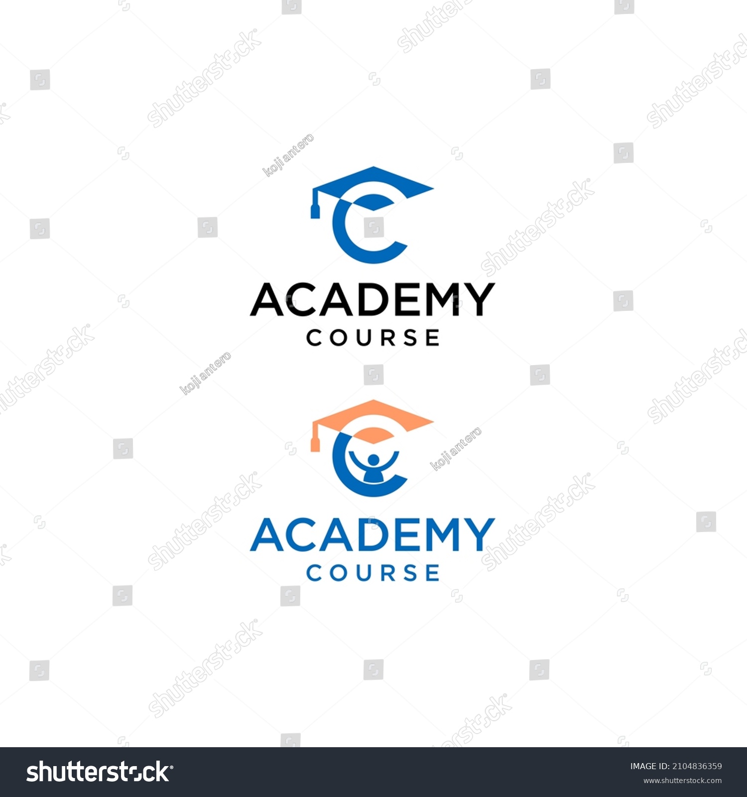 diseño de curso de logotipo de: vector de stock (libre de regalías ...