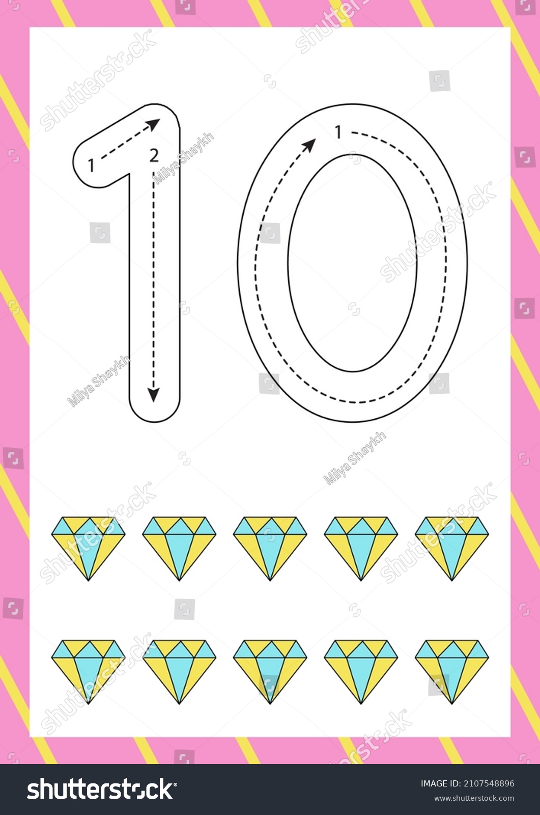 2,931 Preschool Number Flashcards Images, Stock Photos & Vectors | Shutterstock