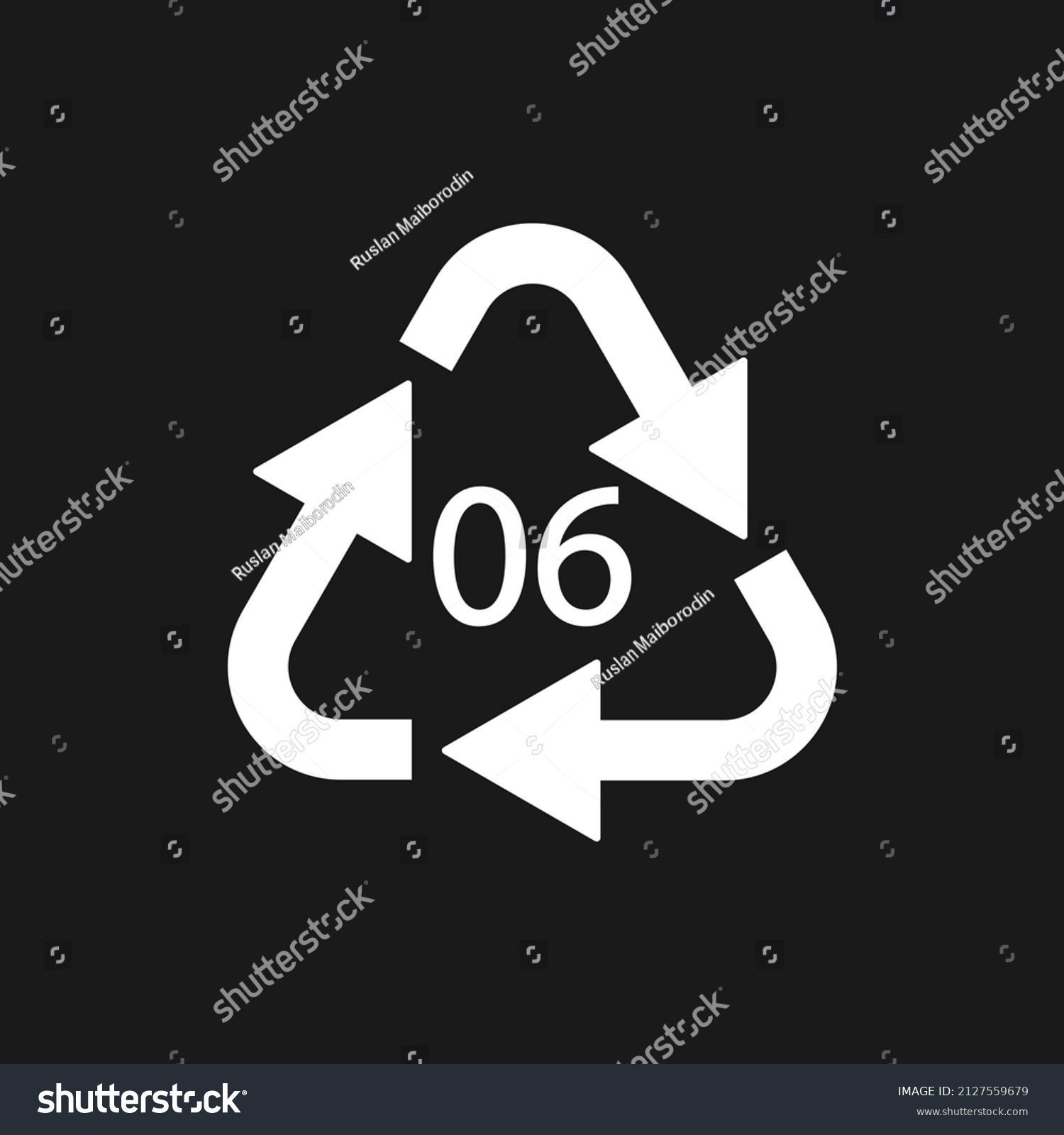 Ps 06 Recycling Code Symbol Plastic Stock Vector (Royalty Free) 2127559679 | Shutterstock