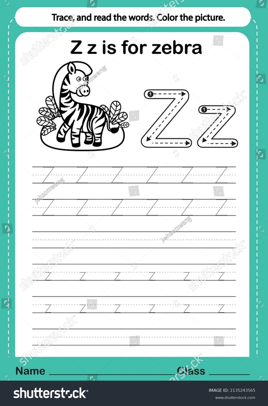 7,994 Tracing Letter Z Images, Stock Photos, 3D objects, & Vectors ...