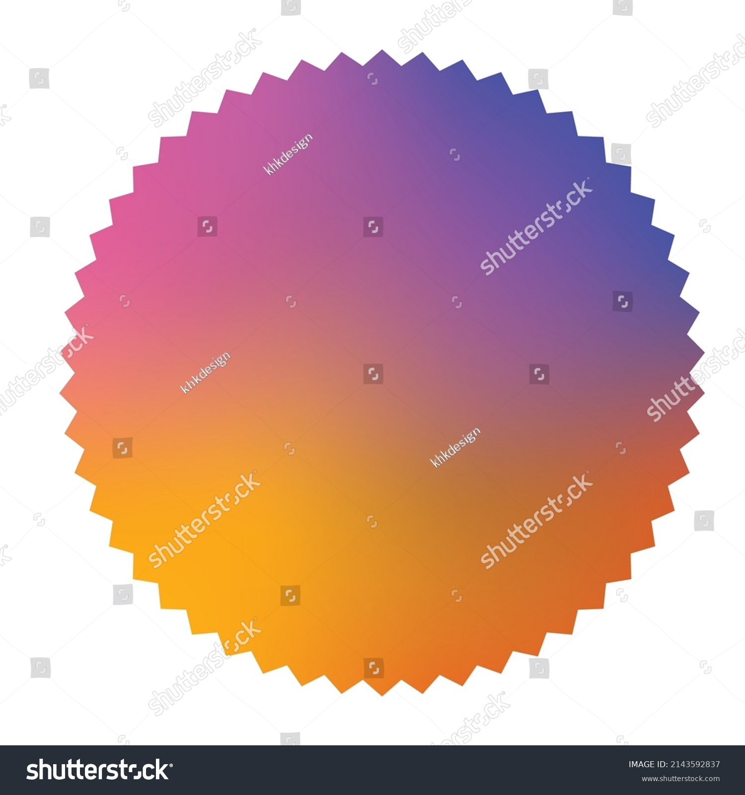 Three Color Gradient Label Design Stock Vector (Royalty Free ...