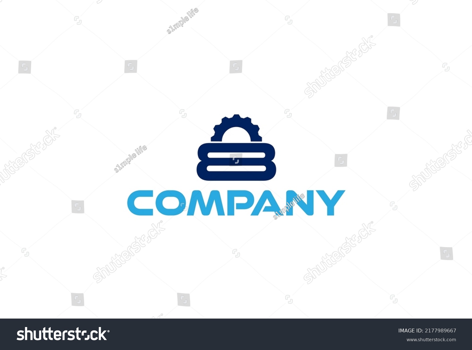Industrial Technical Cog Logo Design Stock Vector Royalty Free 2177989667 Shutterstock
