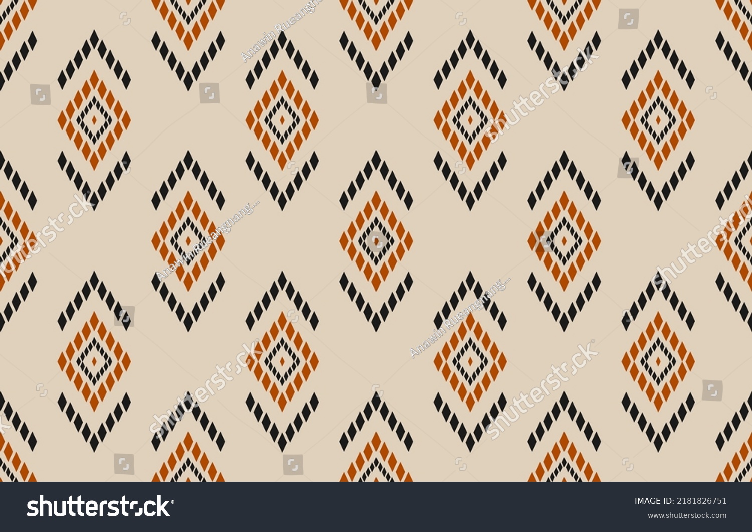 Geometric Ethnic Oriental Seamless Pattern Traditional Stock Vector ...