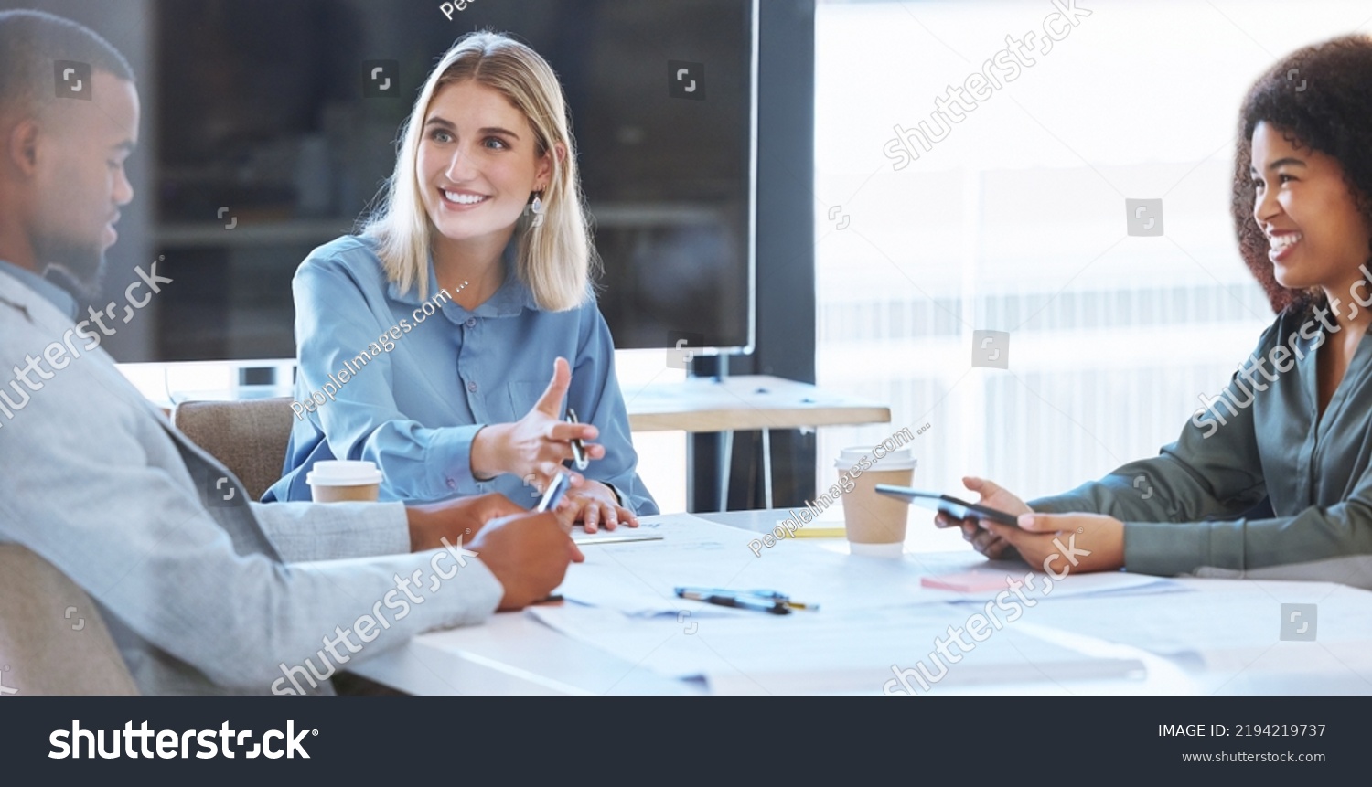 Teamwork Planning Communication Team Collaboration On Stock Photo ...