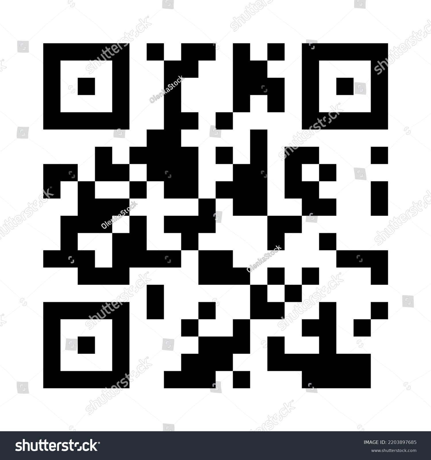 Qr Code Sample Vector Qr Code: เวกเตอร์สต็อก (ปลอดค่าลิขสิทธิ์ ...