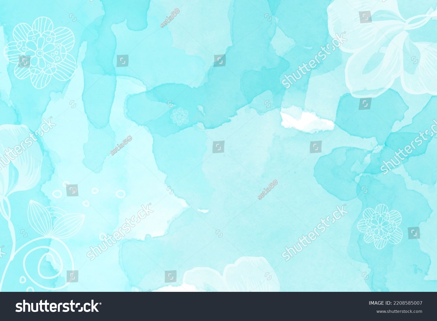 Soft Blue Pastel Watercolor Texture Watercolor Stock Vector (Royalty ...
