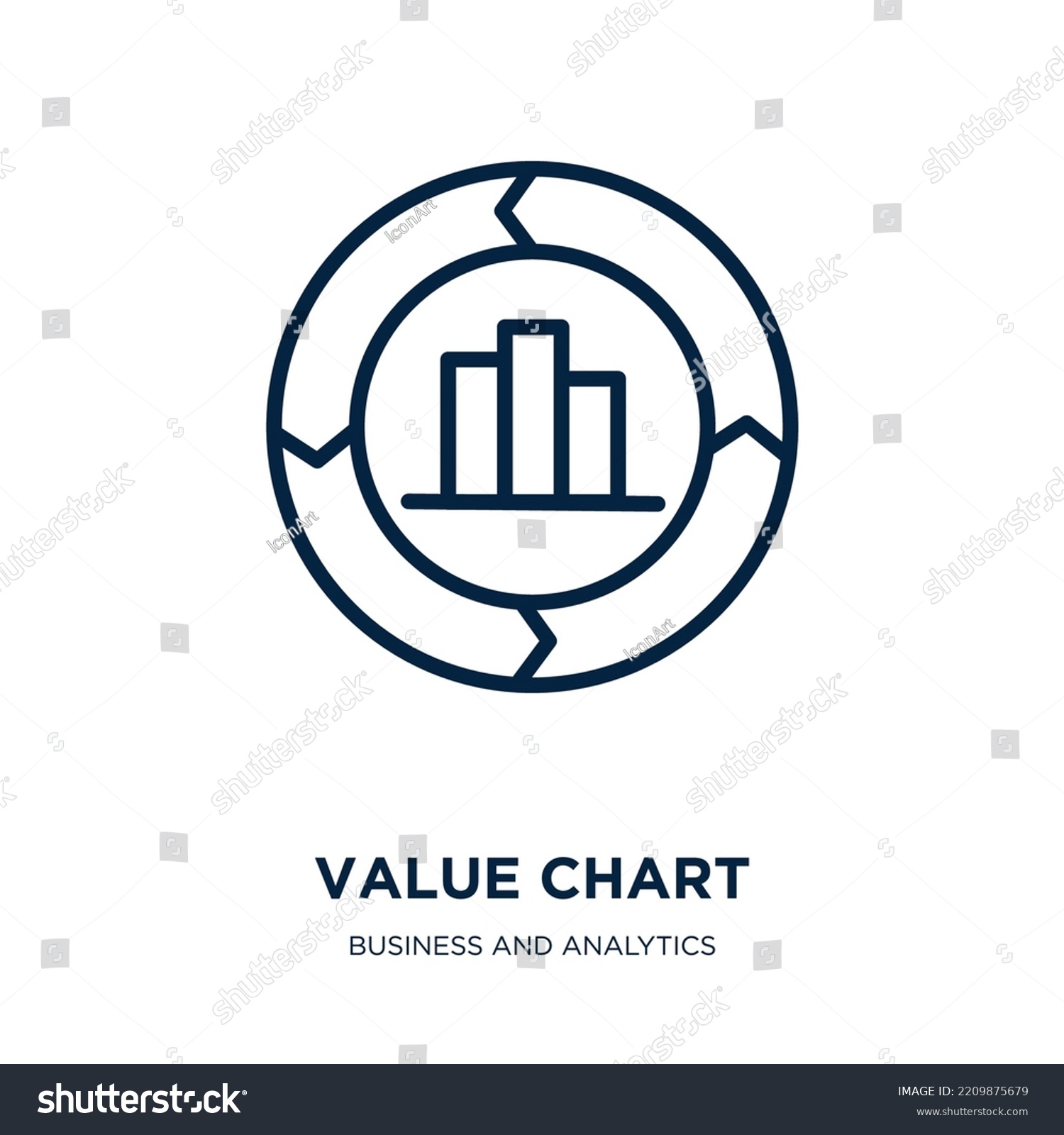 Value Chart Icon Business Analytics Collection Stock Vector Royalty Free 2209875679 Shutterstock