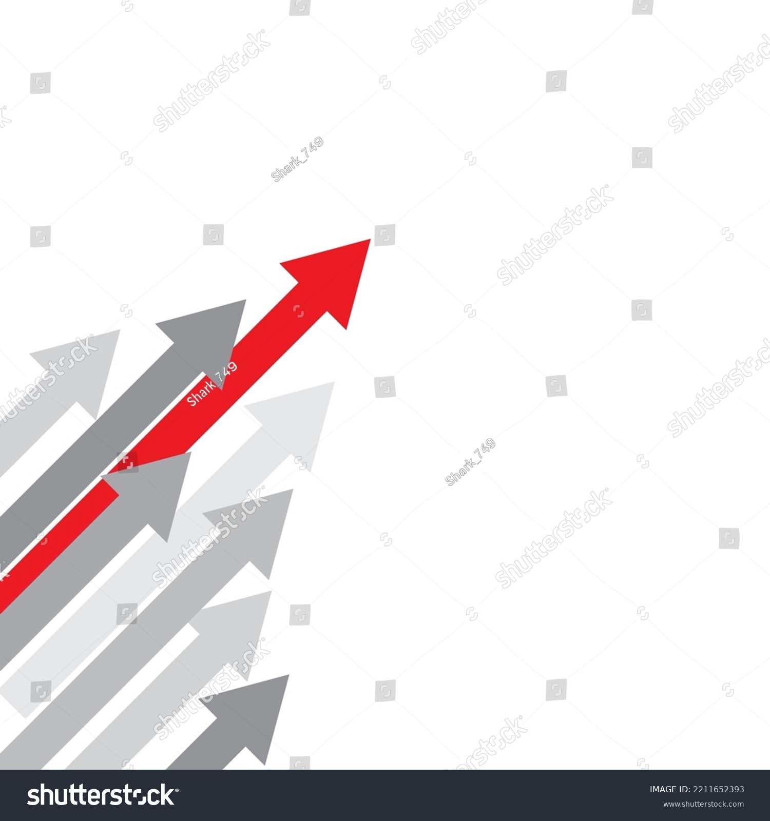 White Red Arrows On White Background Stock Vector (Royalty Free ...