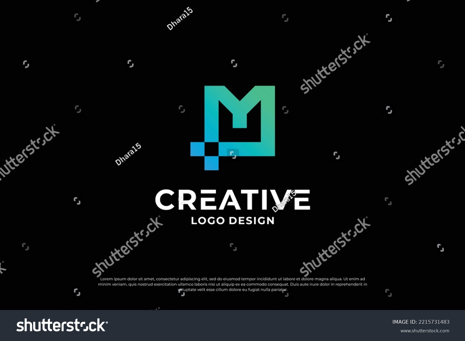 Letter M Logo Design Initial Letters Stock Vector (Royalty Free) 2215731483 | Shutterstock