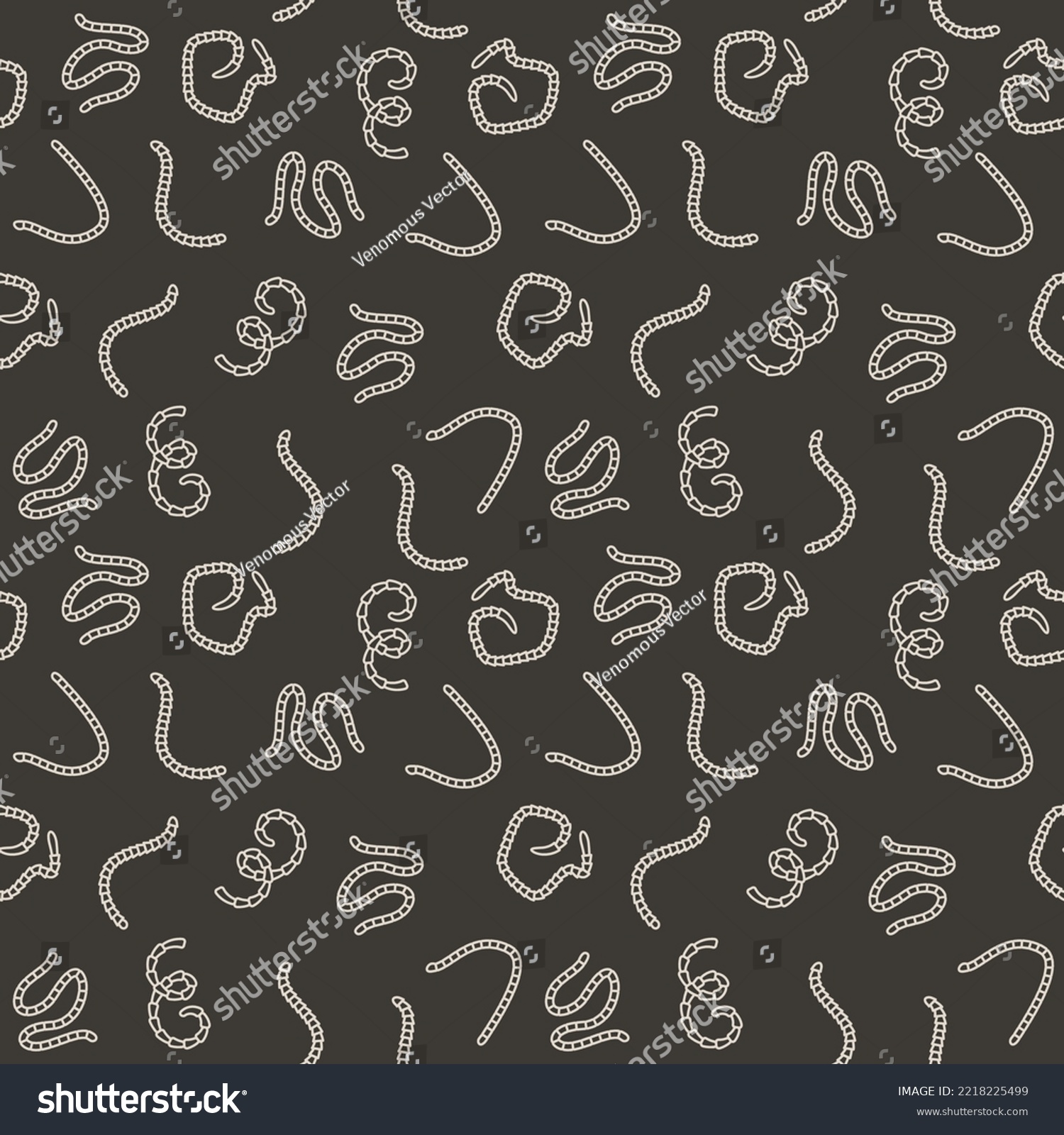 Segmented Worms Tapeworms Vector Concept Seamless Stock Vector Royalty Free 2218225499