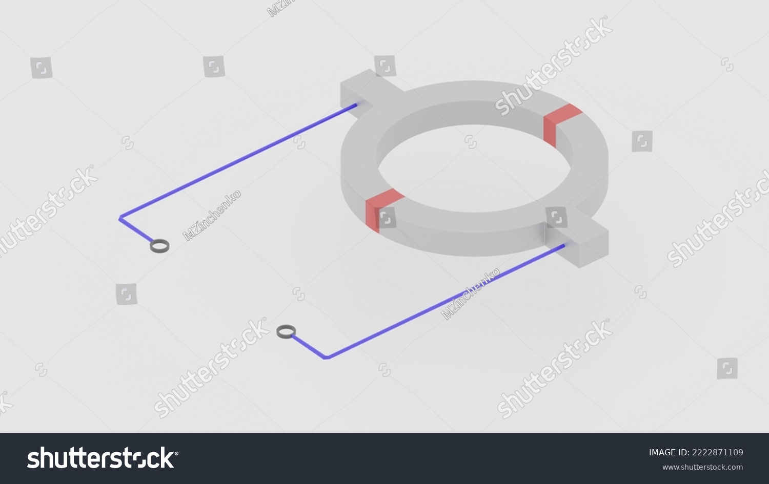 Superconducting Quantum Interference Device Squid Abstract Stock Illustration 2222871109