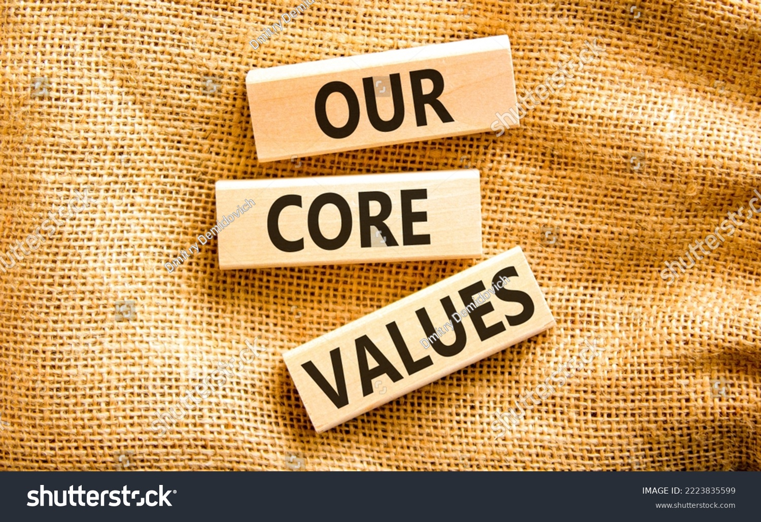 Our Core Values Symbol Concept Words Stock Photo 2223835599 | Shutterstock
