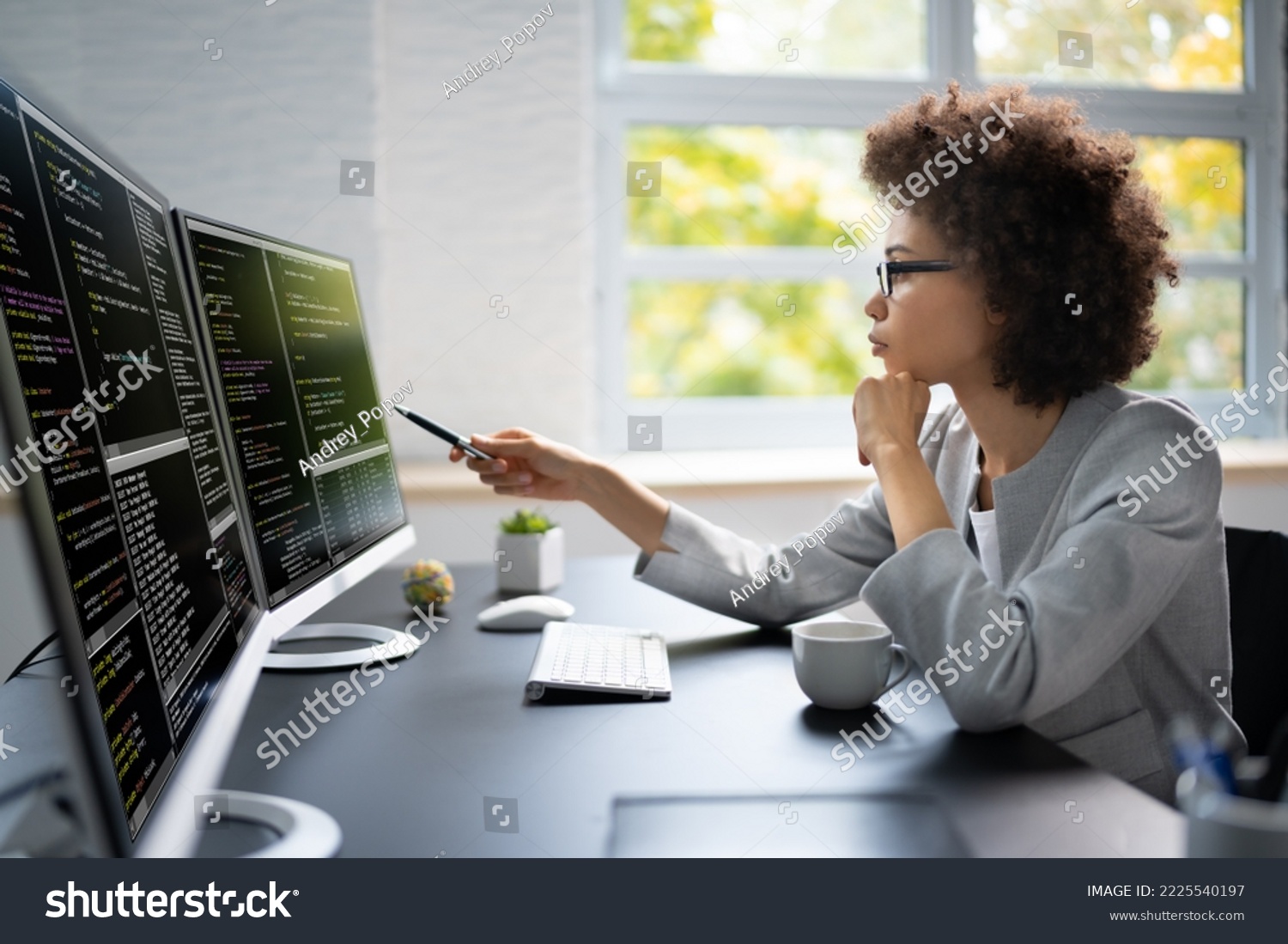 2,307 Female Office Coder Images, Stock Photos & Vectors | Shutterstock