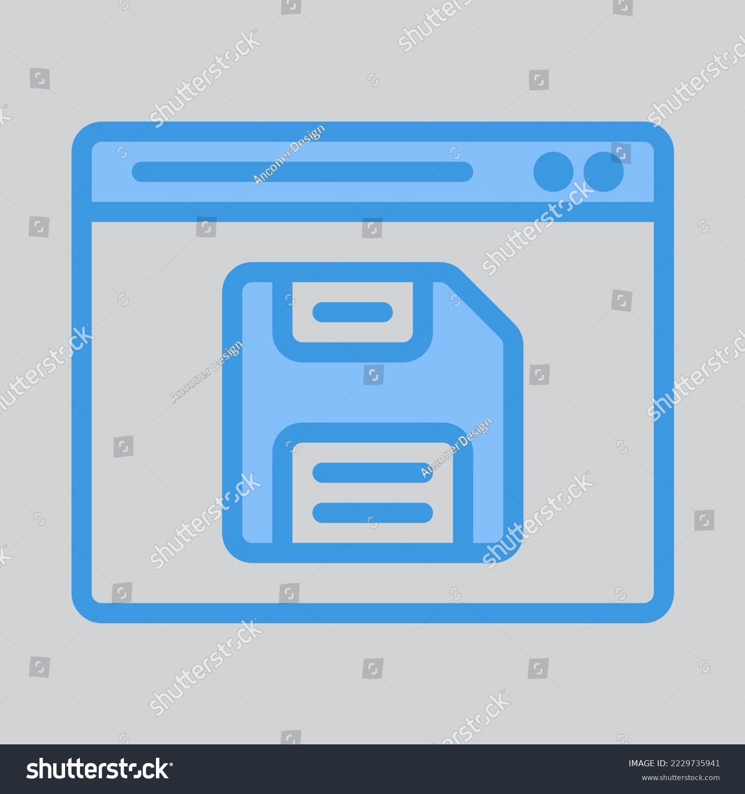 Save Icon Blue Style About Browser Stock Vector (Royalty Free) 2229735941 | Shutterstock