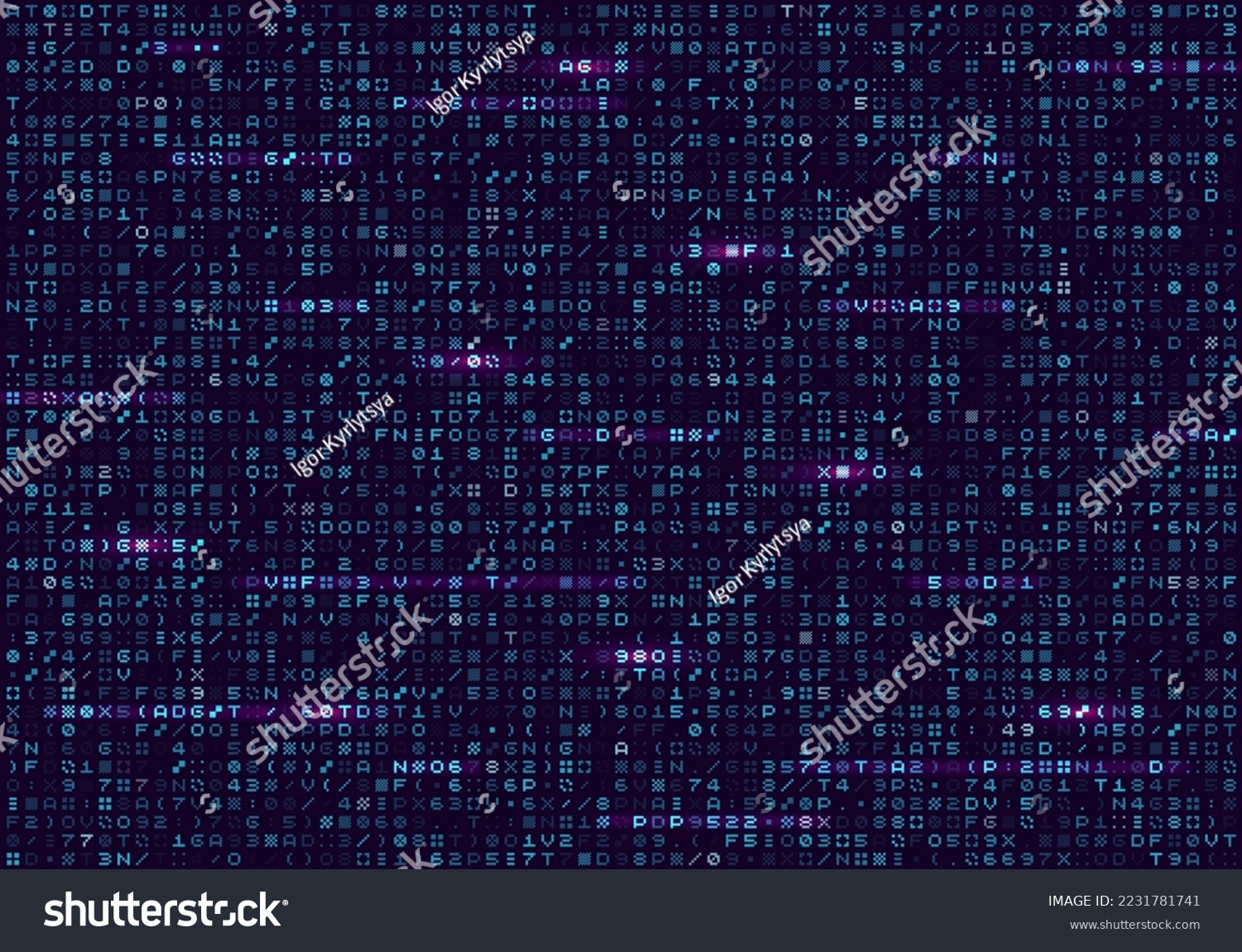 Programming Computer Code Digital Background Constructed Stock Vector