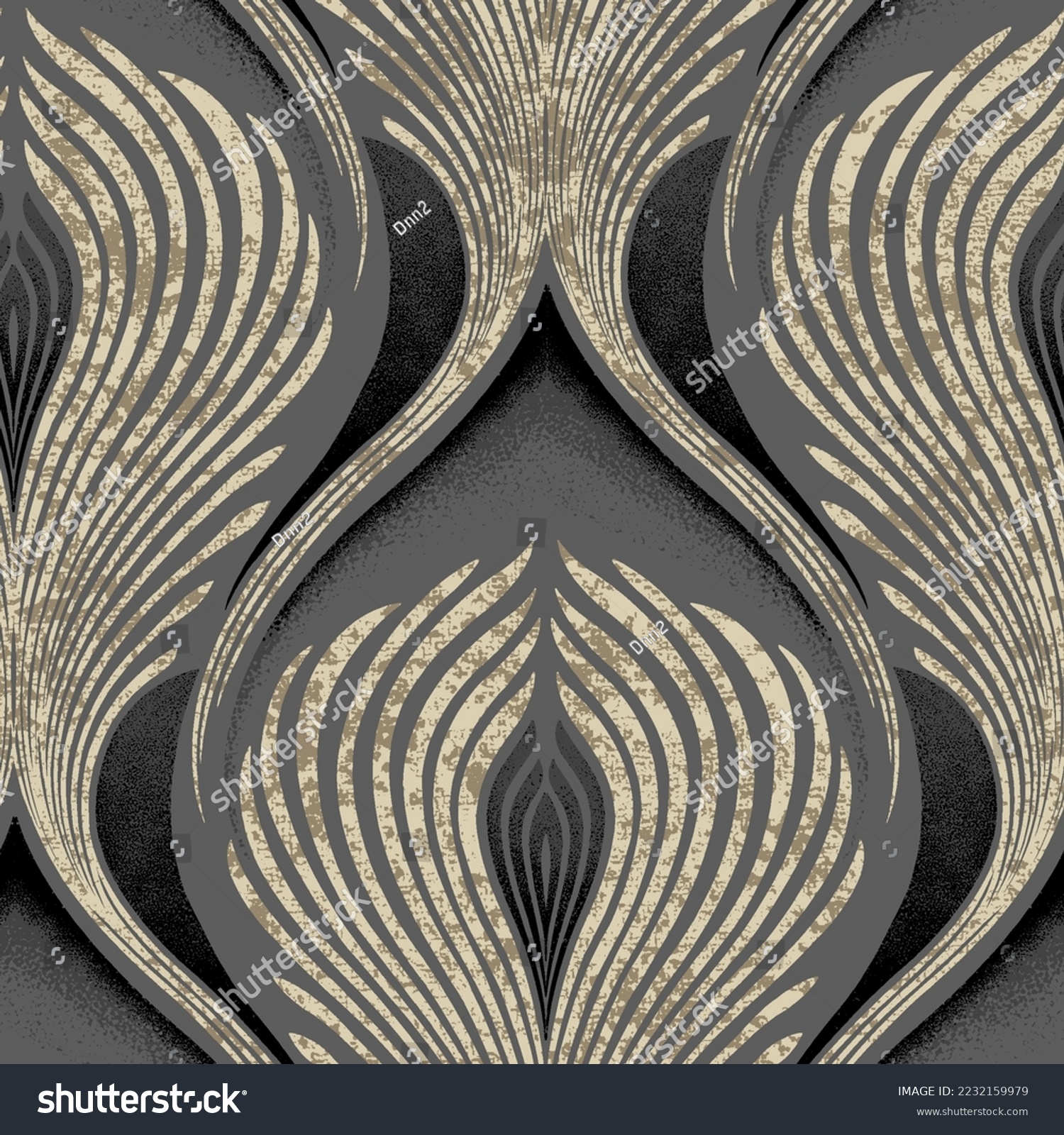 Modern Abstract Fabric Textile Patterns Design Stock Illustration ...
